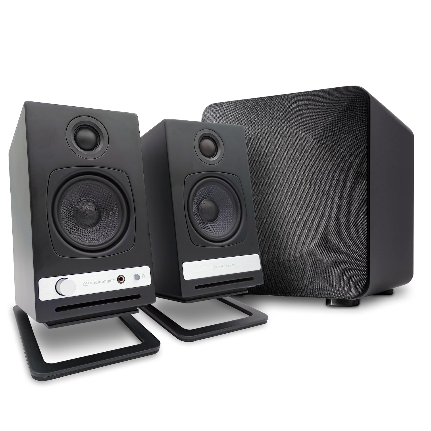 Amazon.com: Audioengine A2 HD Black with S6 Subwoofer and DS1M Stands ...