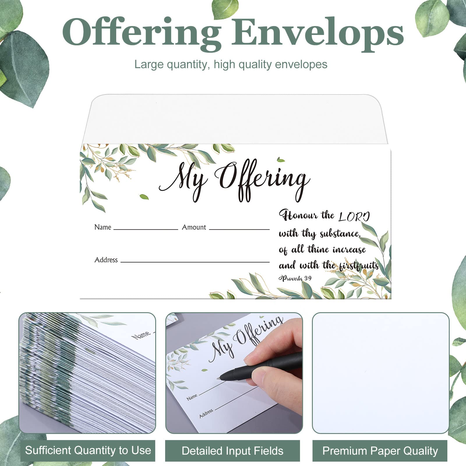 Snapklik.com : Woanger 500 Count Tithes And Offering Envelopes For ...