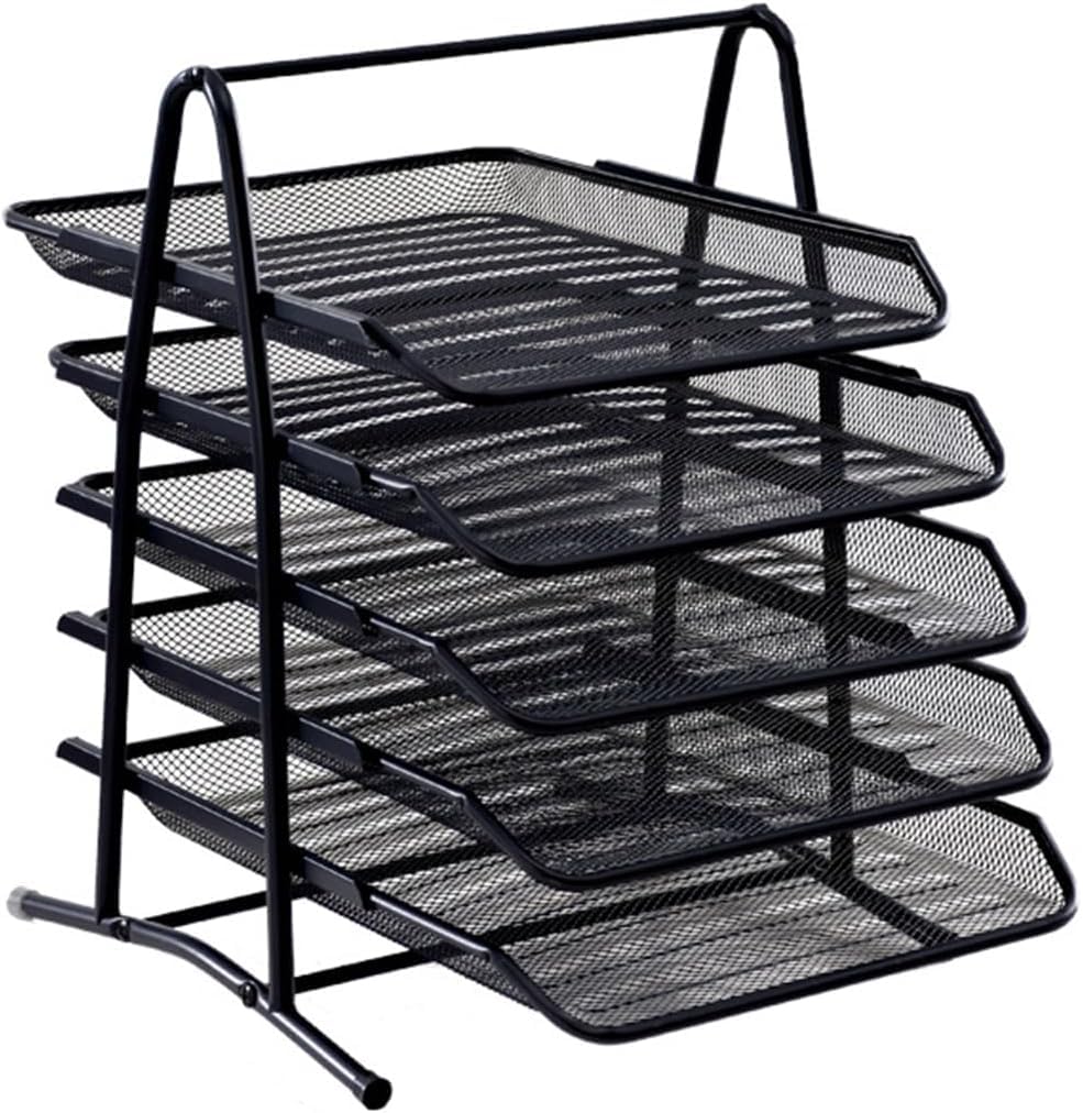 DHB tech 5-Tier Document Tray,Letter Tray Desk Organizer, Mesh Tray ...