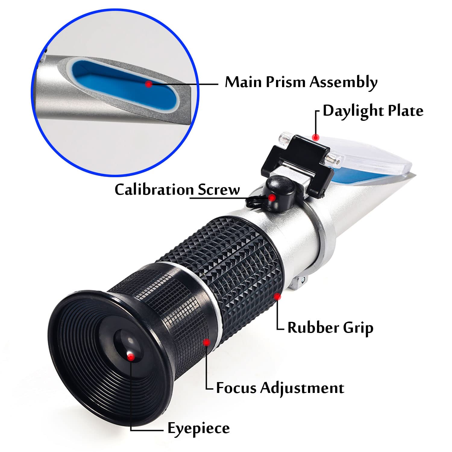 Snapklik.com : DEF Refractometer, 0-40% AdBlue Refractometer Handheld ...
