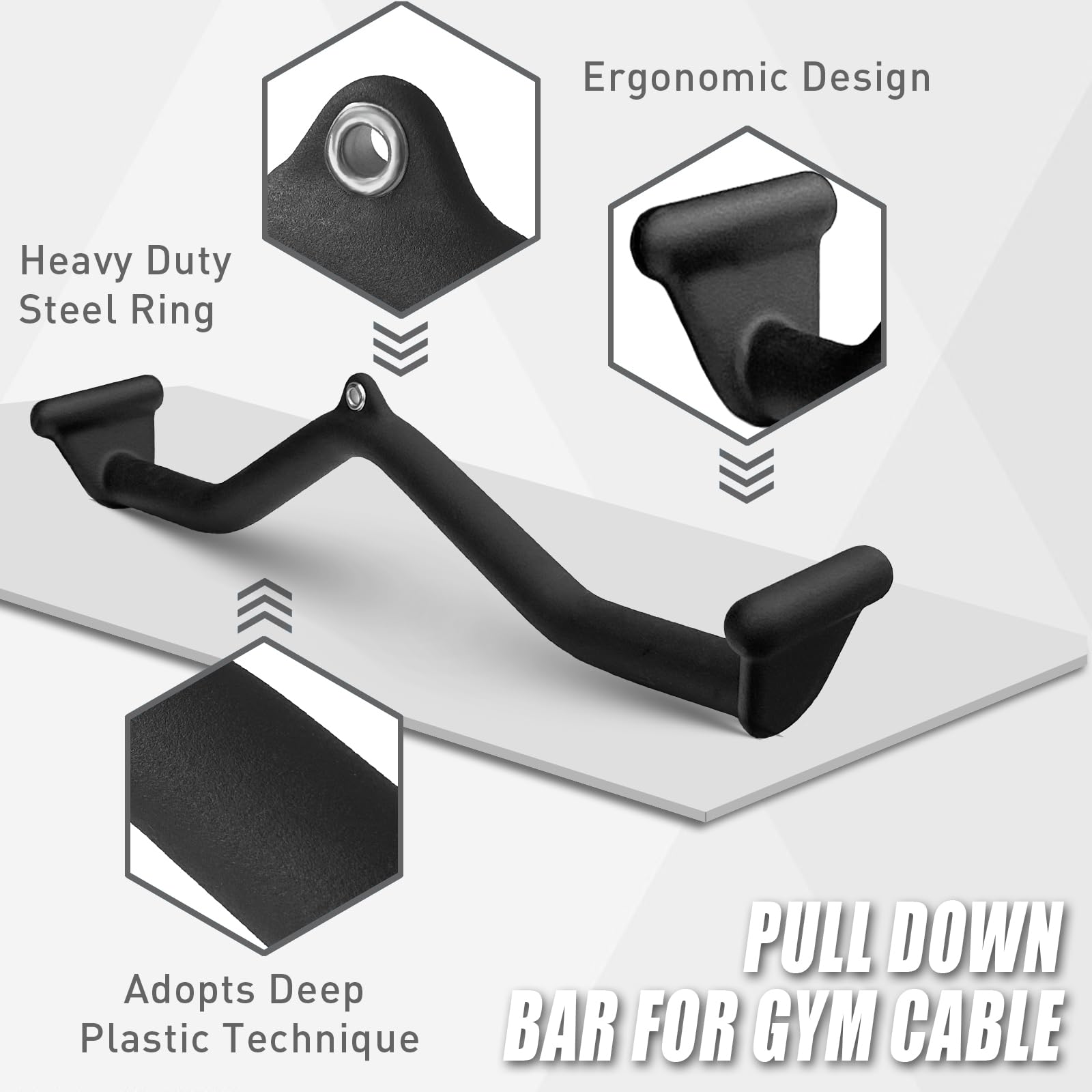 Snapklik.com : BLUSLM Lat Pull Down Bar T Bar Row AttachmentV Bar ...