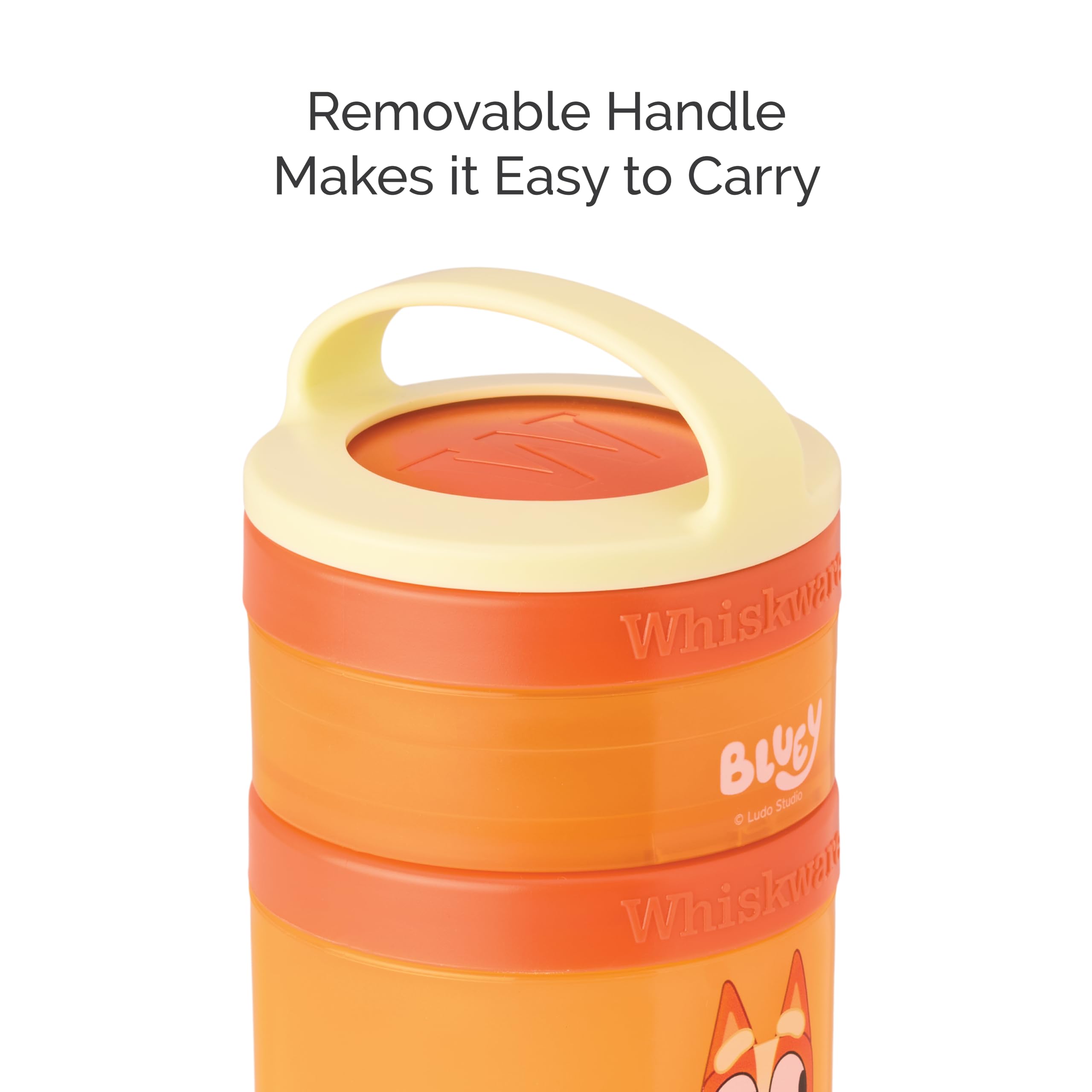 Snapklik.com : Whiskware Bluey Stackable Snack Containers For Kids And ...