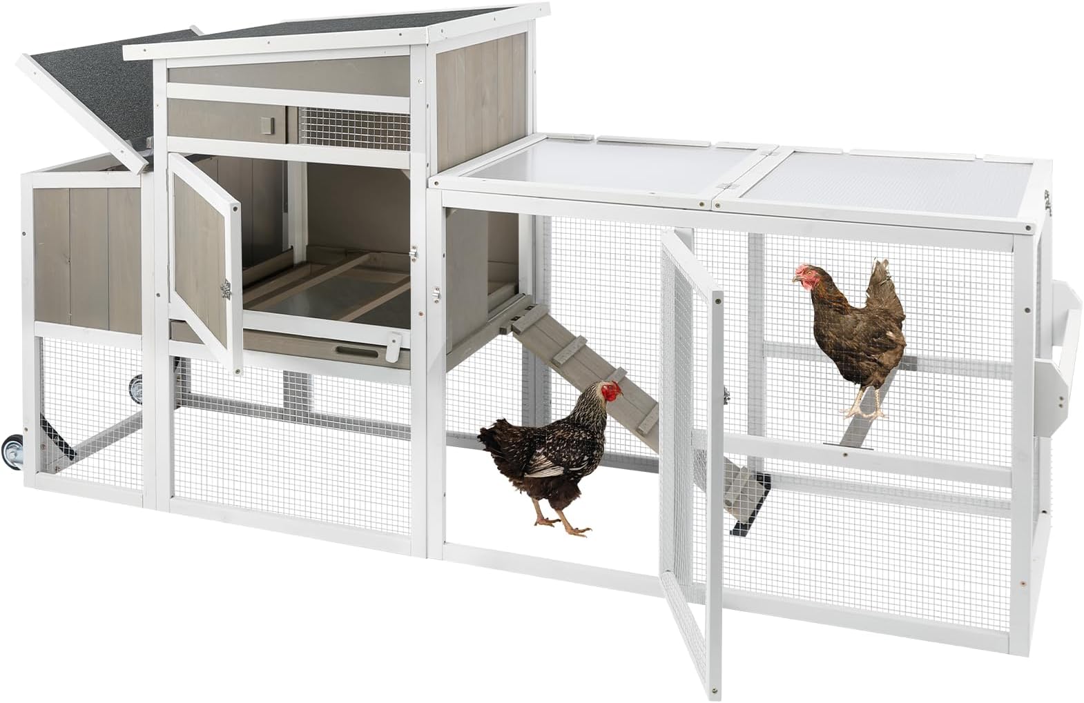 Amazon.com : Best Choice Products 80in Outdoor Wooden Chicken Coop ...