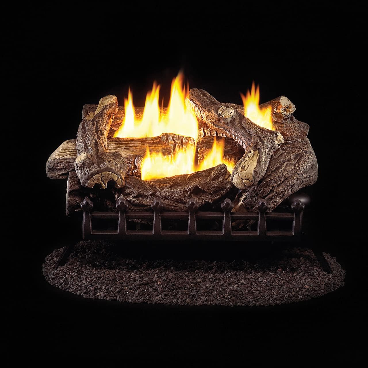 Amazon.com: ProCom Ventless Propane Gas Log Set - 24in., 34,000 BTU ...