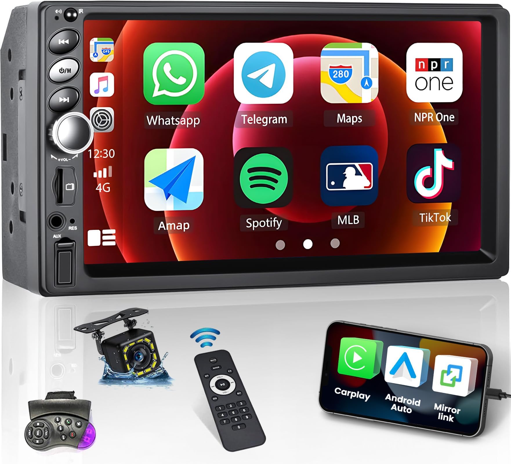 Amazon.com: Double Din Car Stereo 7 inch Touch Screen 2 Din Radio ...