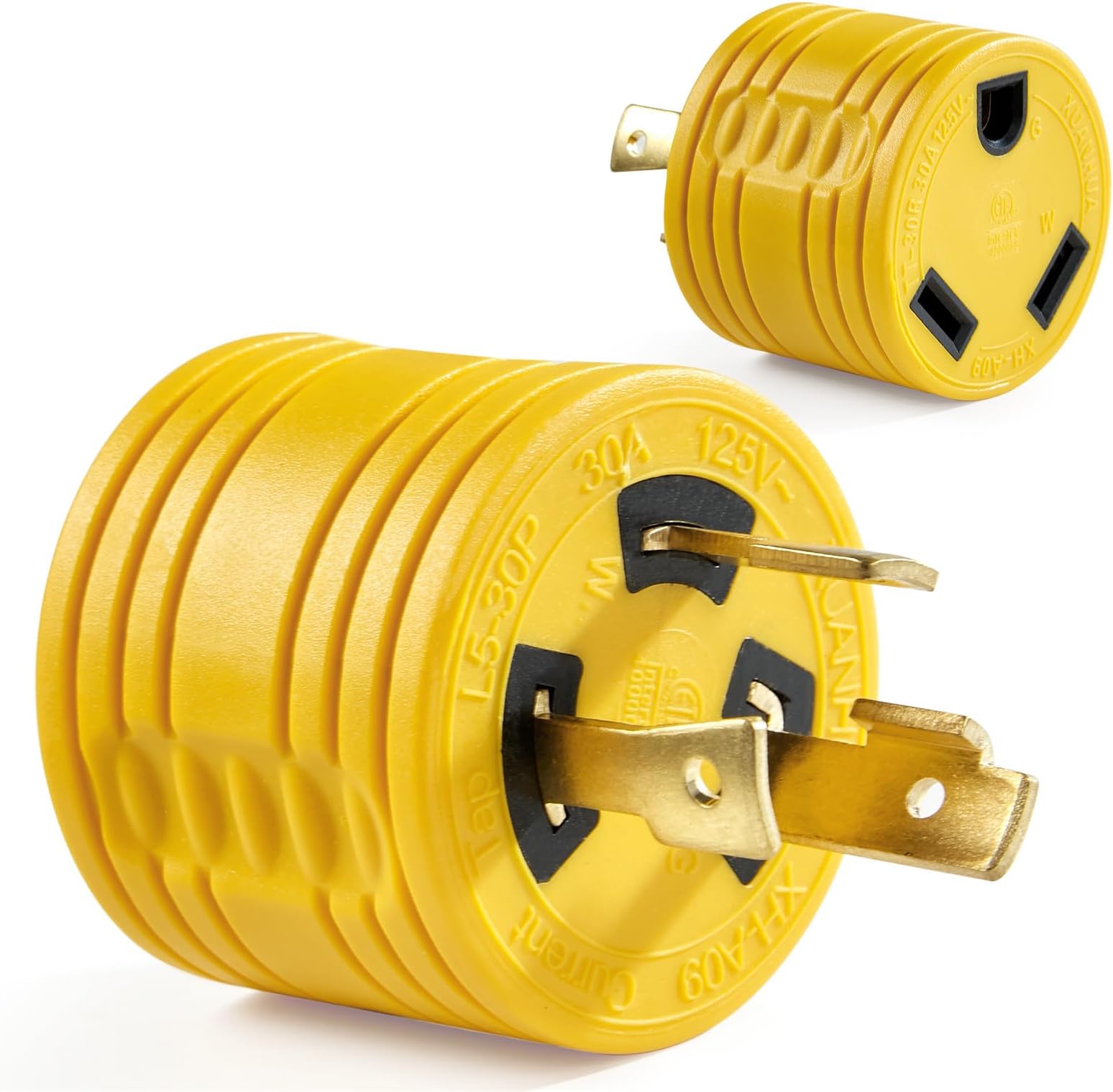 WYM world NEMA L5-30P to TT-30R 30 Amp RV Generator Adapter, 3 Prong ...