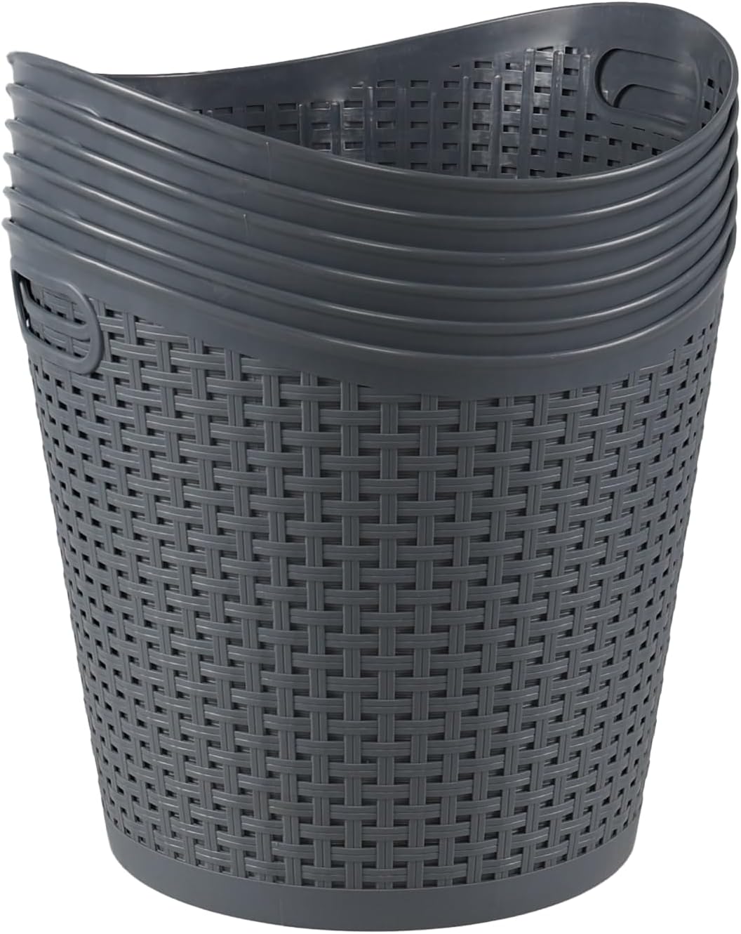 Amazon.com: Melontray 6 Pack 30 L Laundry Hampers with Cutout Handle ...