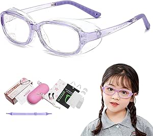 Amazon.co.jp: [GOKEI] 花粉防止メガネ 子供用 ドライアイ緩和 曇らない 両面曇り止め ブルーライトカット 花粉症 3-14歳 こども キッズ 曇らない 飛沫防止メガネ ...