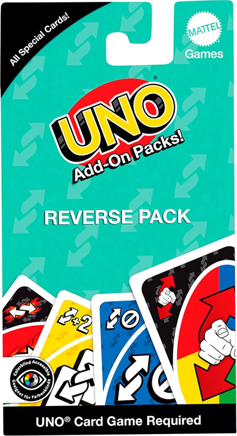 Amazon.com: Mattel Uno Add-On Packs! - Reverse Pack : Toys & Games
