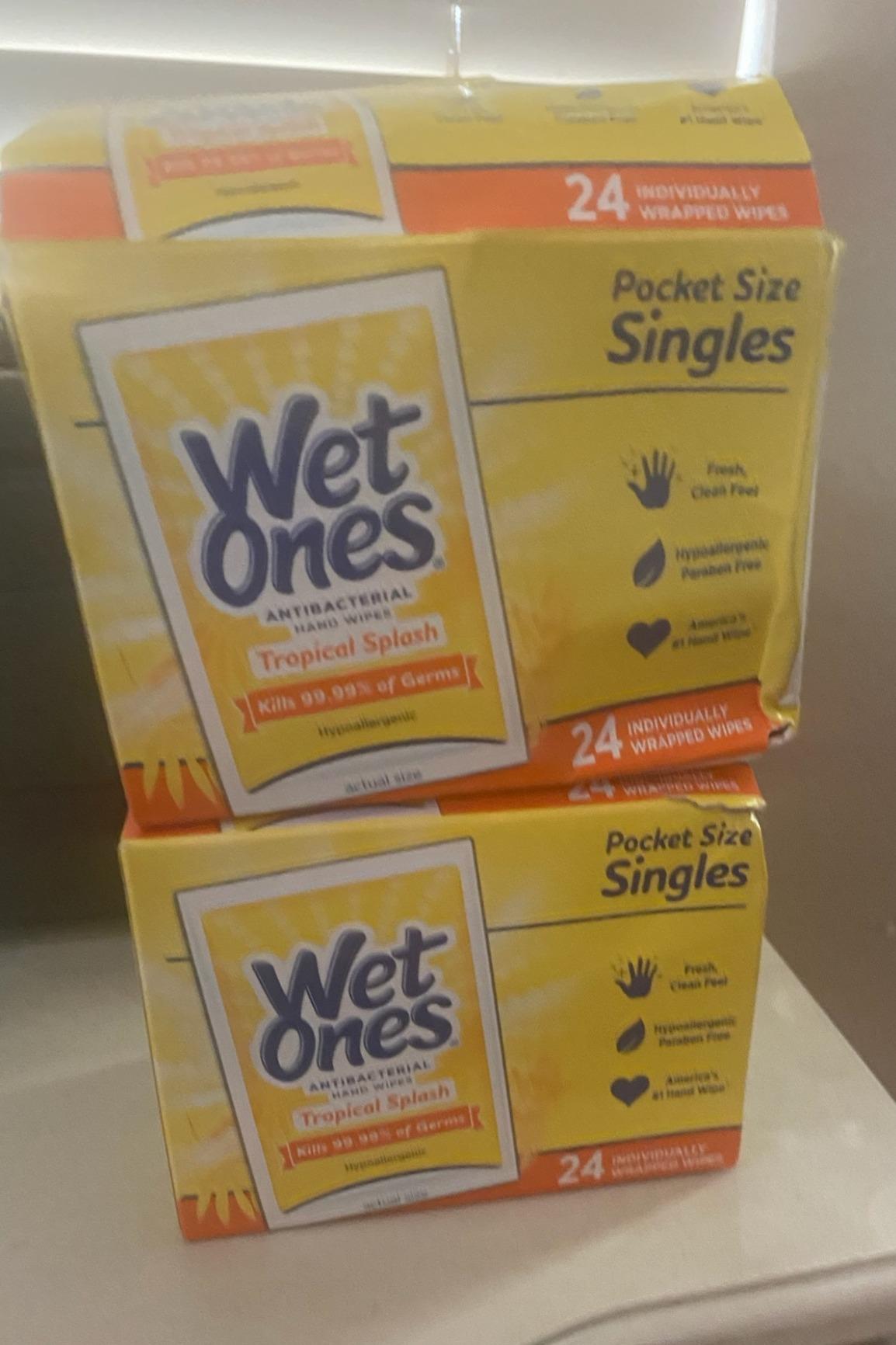 Amazon.com : Wet Ones Wet Ones Individual Pocket Size Singles - 24 ...
