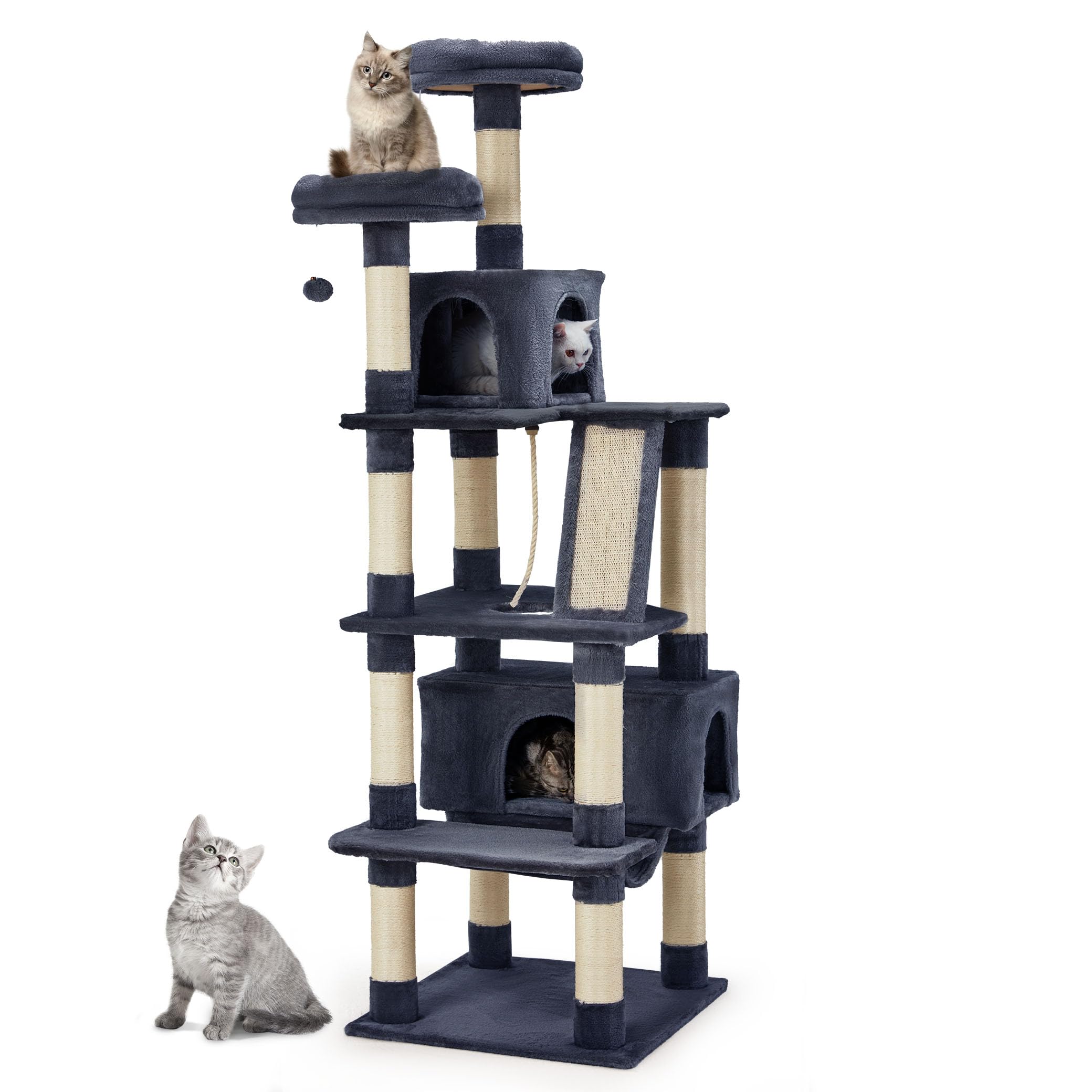 Snapklik.com : Cat Tower Tree For Indoor Cats,79 Inch Cat Tree Multi ...
