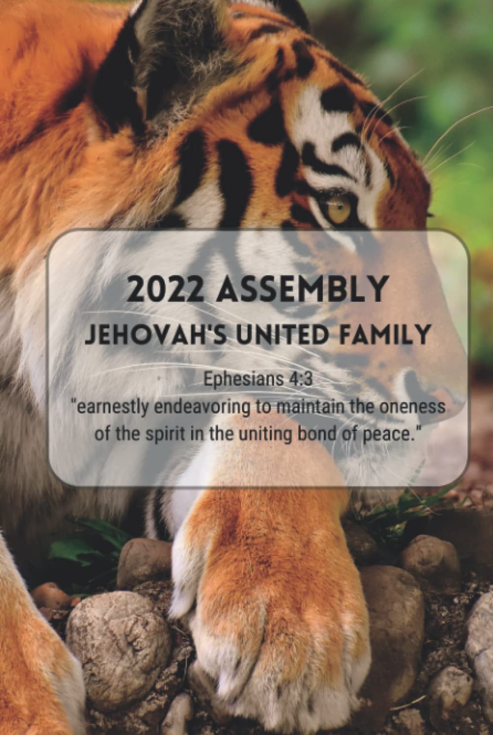 2022 Jehovahs United Family Assembly Tiger Notebook: Press, Pandaboom ...