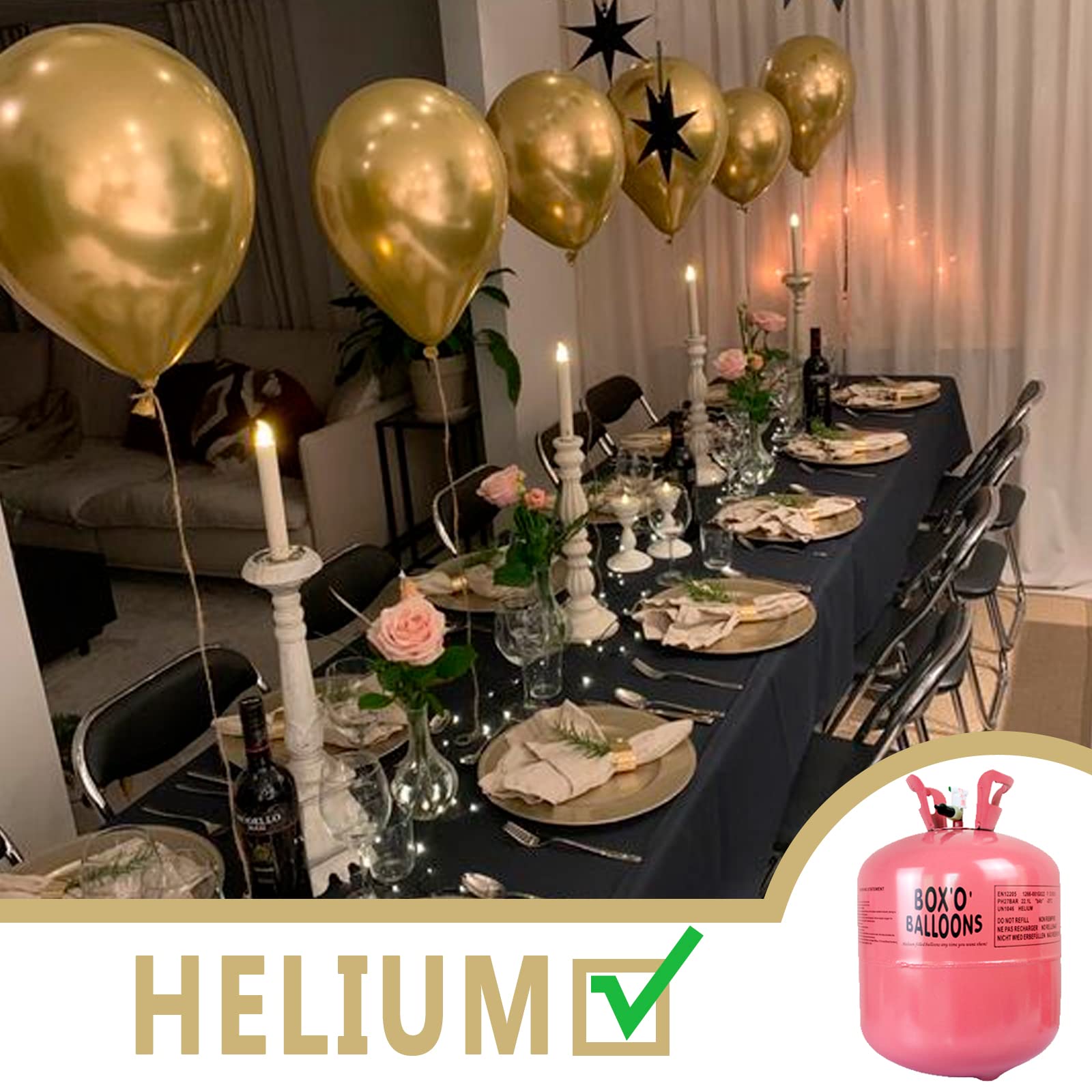 Snapklik.com : Metallic Gold Balloons 4 Pcs 36 Inch Extra Large Big ...