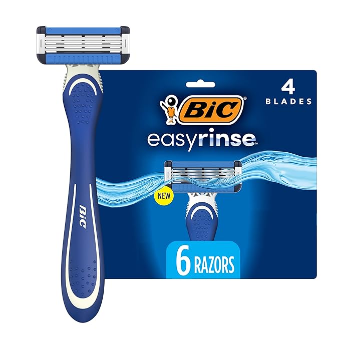 Amazon.com: BIC EasyRinse Anti-Clogging Men's Disposable Razors for a ...