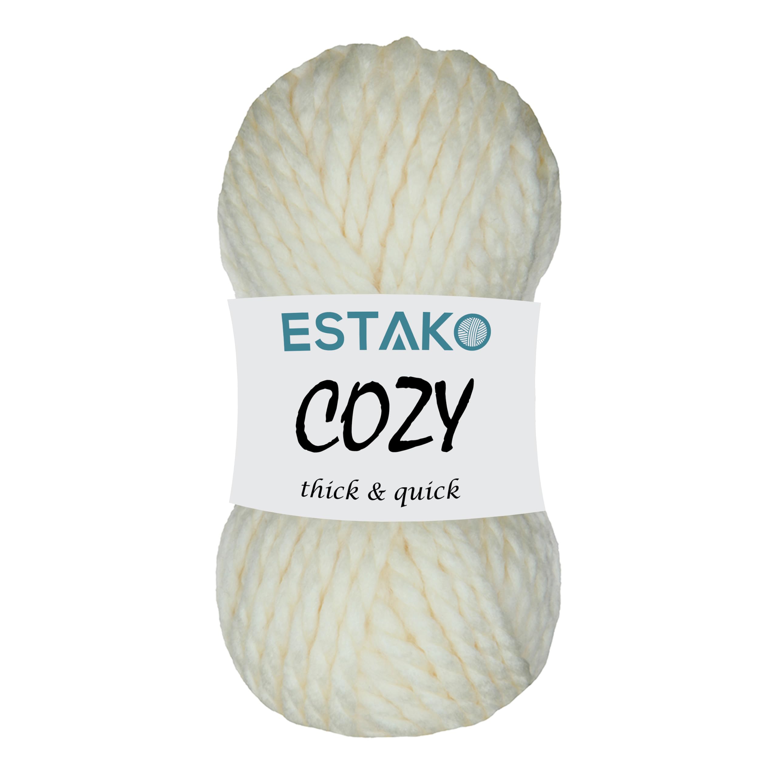Amazon.com: Estako Cozy Thick & Quick Yarn 20% Wool 80% Acrylic Soft ...