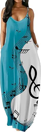 Amazon.com: vunahzma Women's Maxi Dresses Sexy Loose Long Floor Length ...