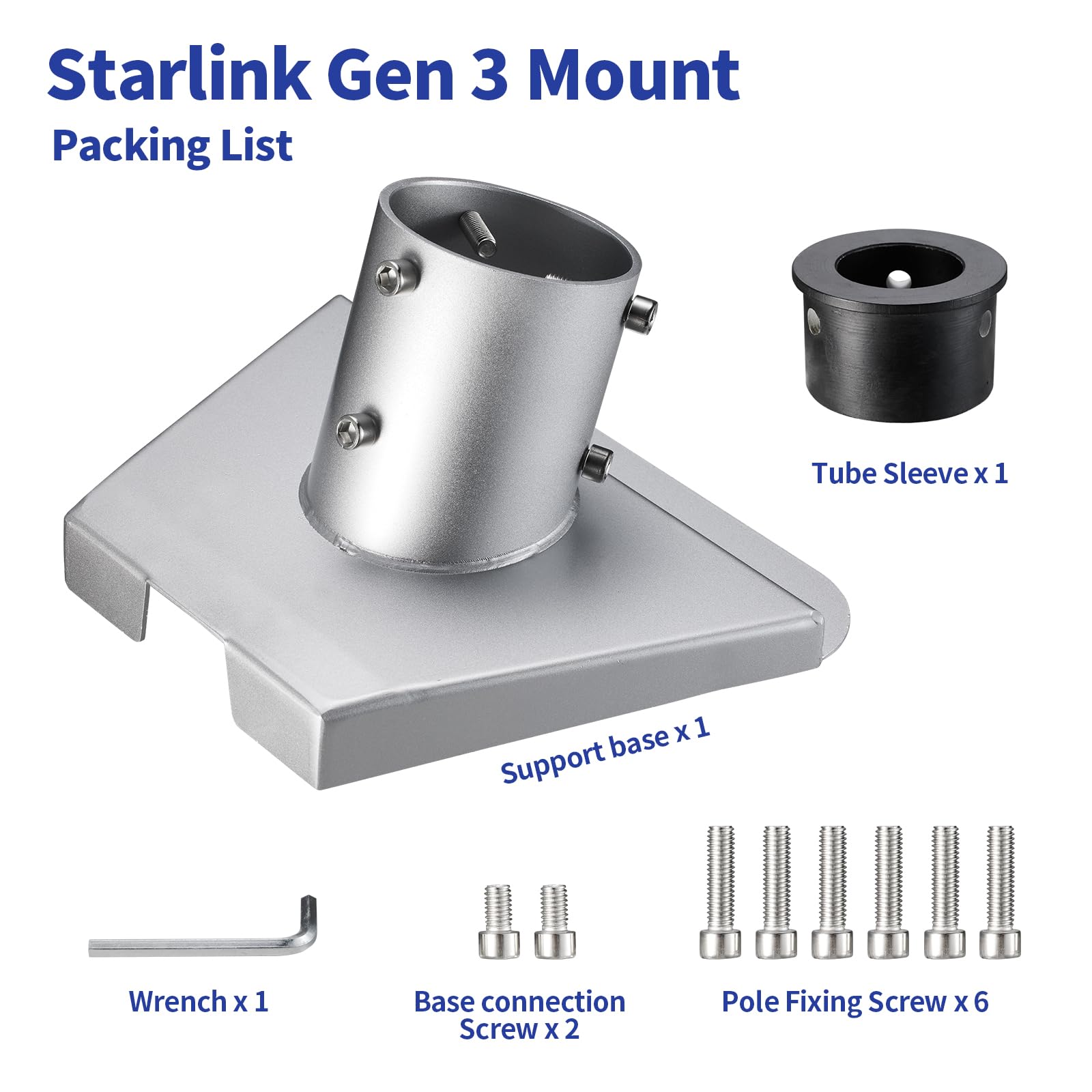 All Season Ankle Socks Starlink Gen 3 Adjustable Mount - Complete Wall ...
