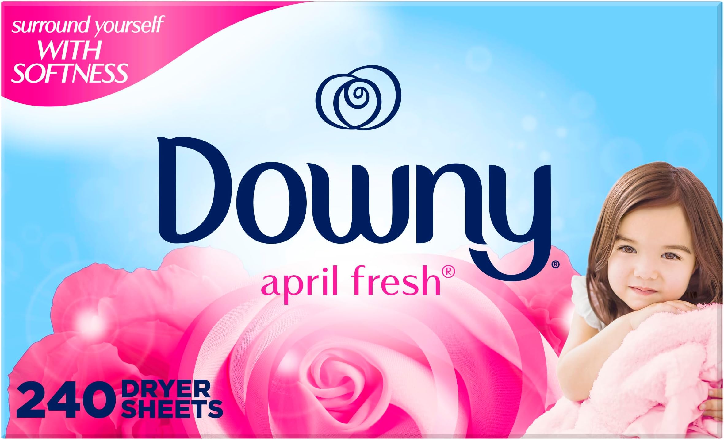 Amazon.com: Downy Dryer Sheets Laundry Fabric Softener, April Fresh ...