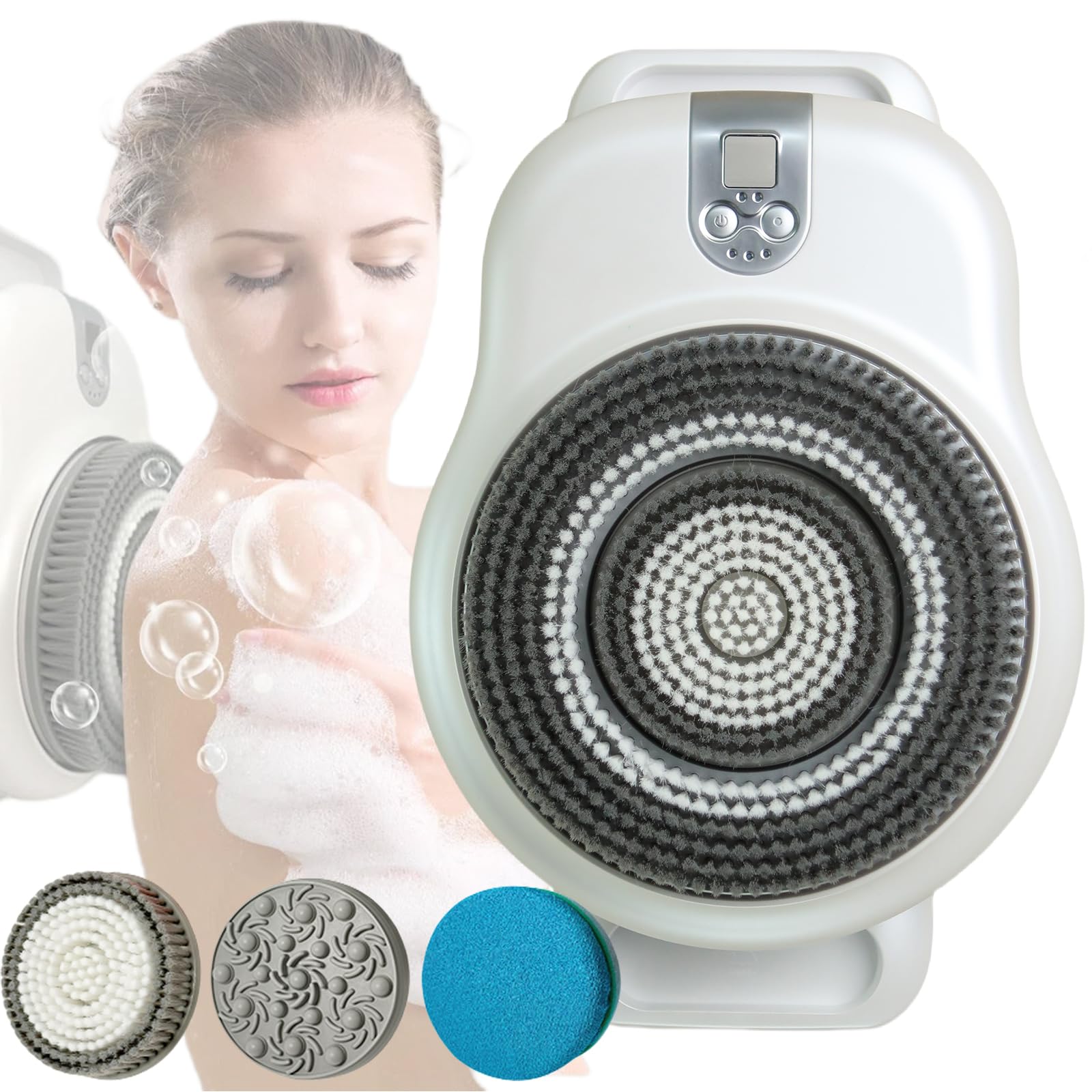 Amazon.com : Shower Back Scrubber Wall Mounted, Electric Exfoliating ...