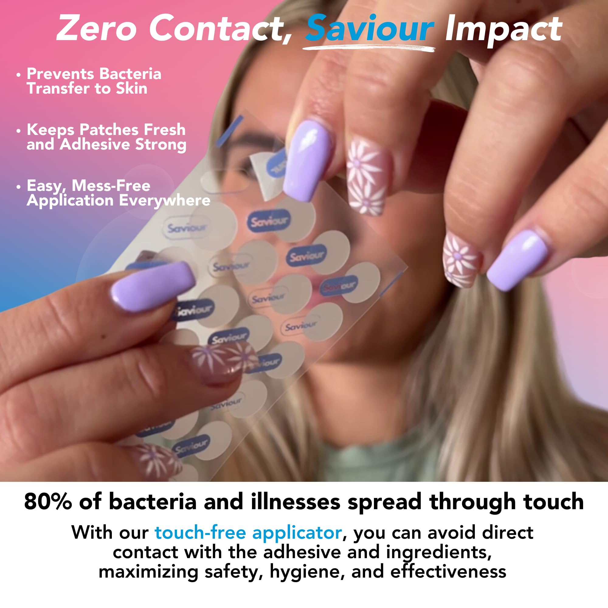 SPOT SAVIOUR Pimple Patches with Hygienic Applicator | 96 Hydrocolloid ...