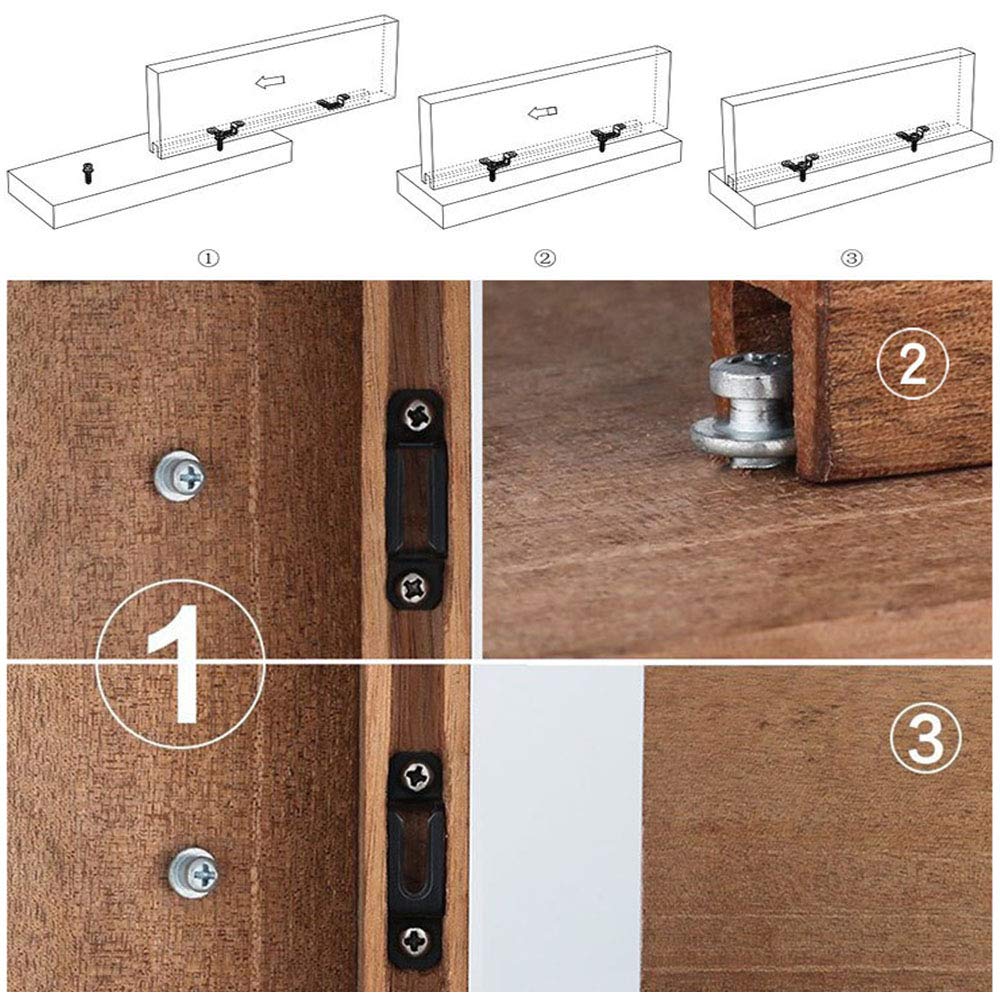 Snapklik.com : 2 Set Invisible Connector Screw Fasteners Two-in-One ...