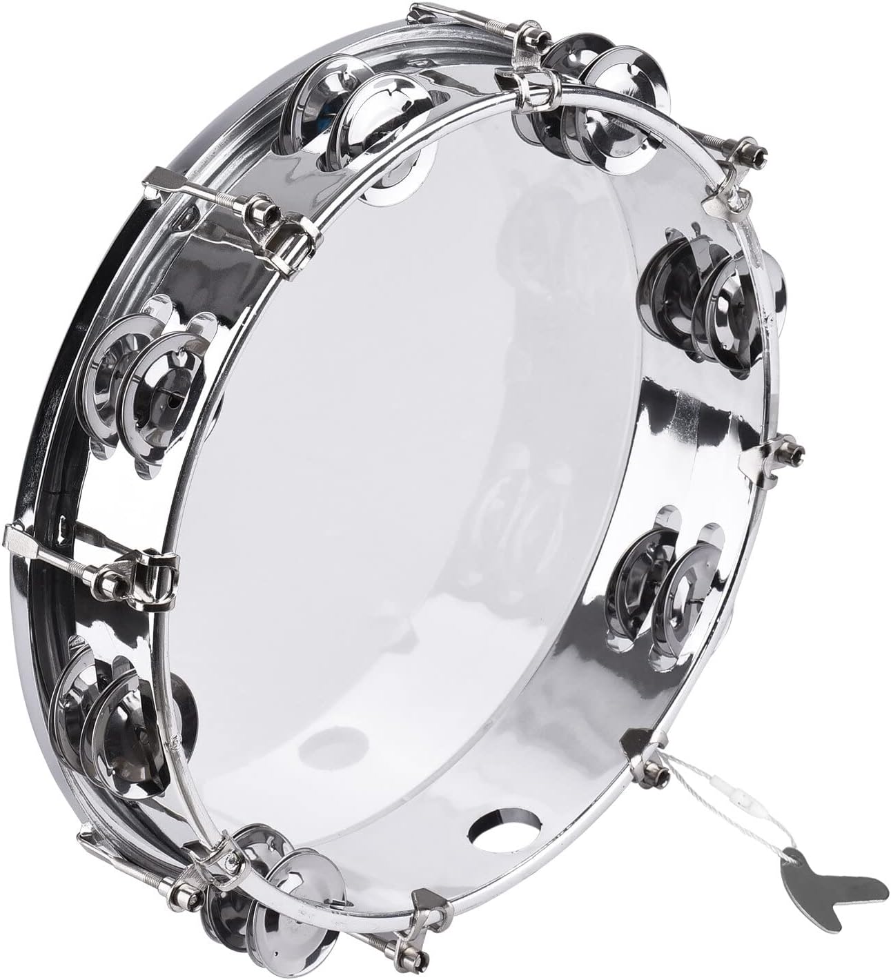 Tambor de mano de pandereta de 10 pulgadas con instrumento de percusión ...