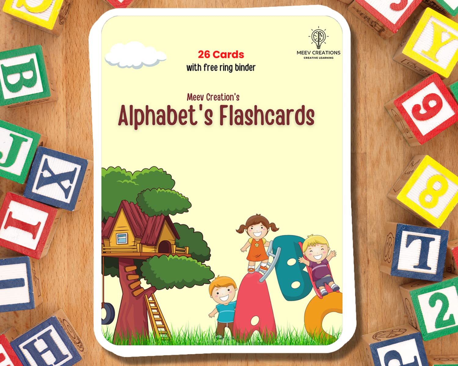 Buy Meev Creations Alphabet's Flash Cards | Laminated & Premium ...