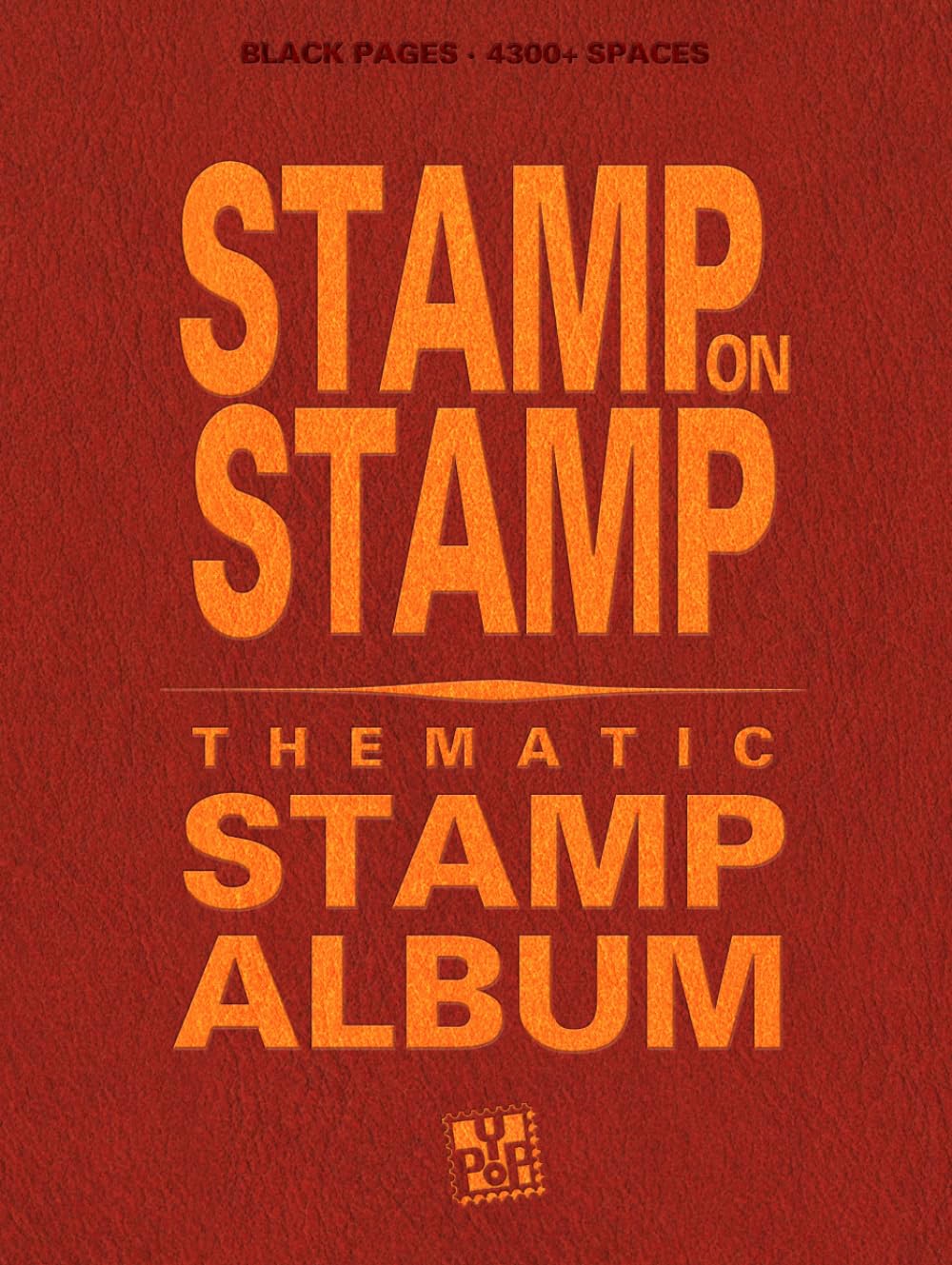 Stamp on Stamp Thematic Stamp Album: With beautiful aesthetic black ...