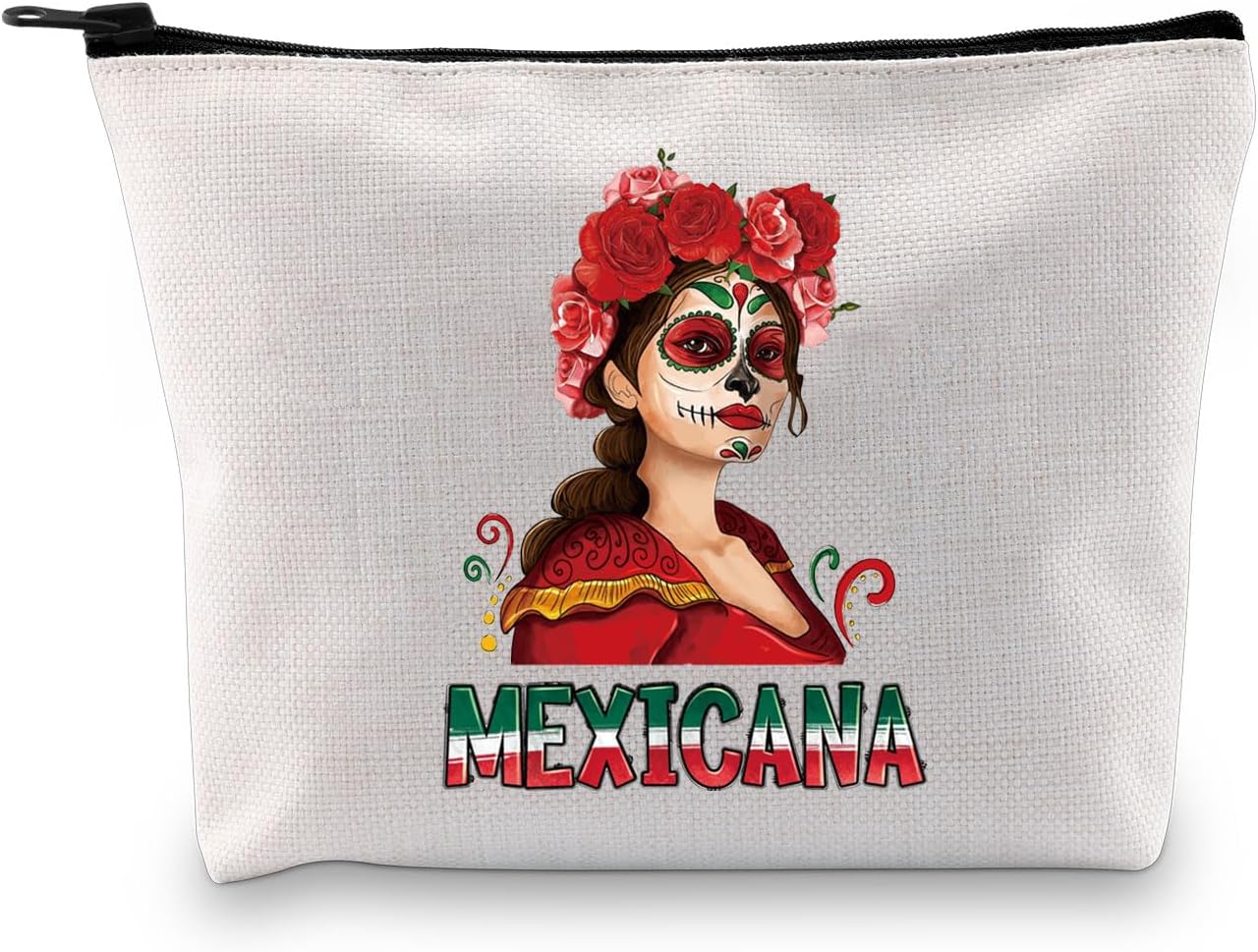 Amazon.com: JXGZSO Mexican Gift Mexico Women Cosmetic Bag Cinco De Mayo ...