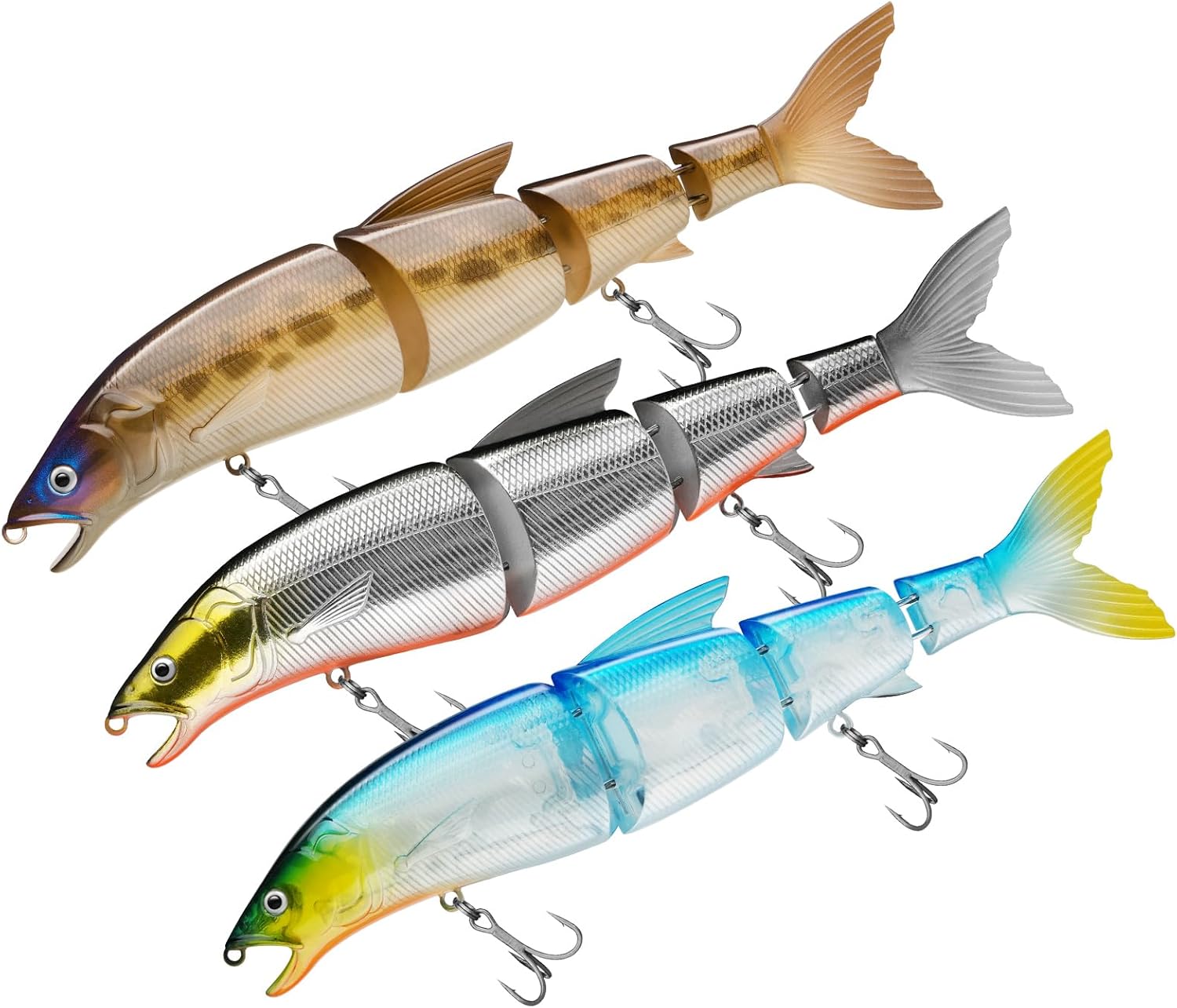 Amazon.com : HANDING Fishing Lures for Bass Trout Multi Jointed ...
