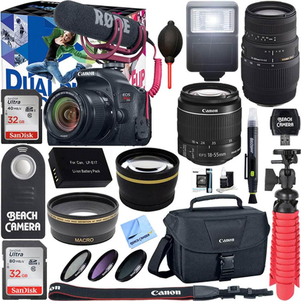 Amazon.com : Canon EOS Rebel T7i Digital SLR Camera Video Creator Kit ...