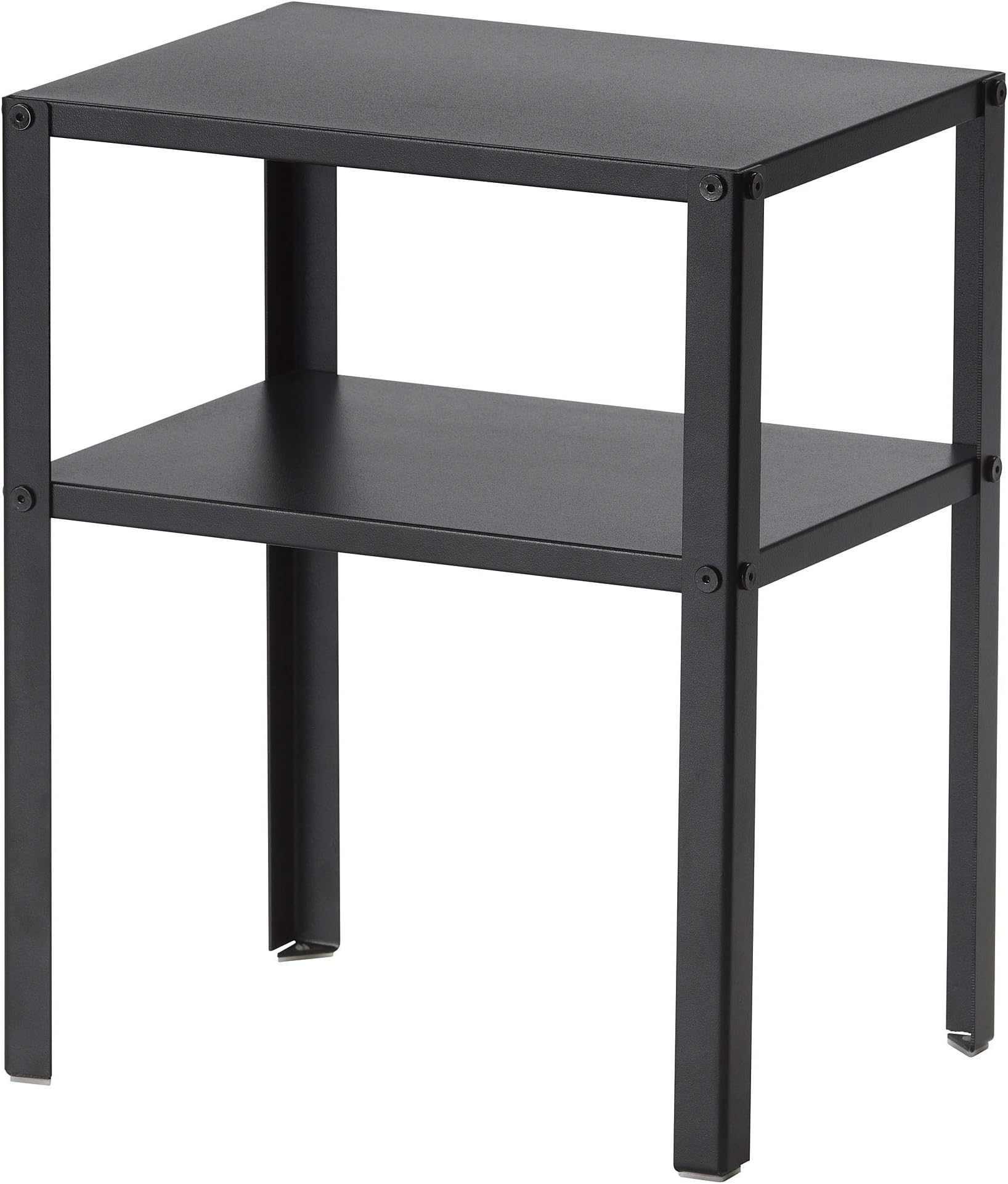 Ikea KNARREVIK Alloy Steel Metal Bedside Table, black37x28 cm (14 5 ...