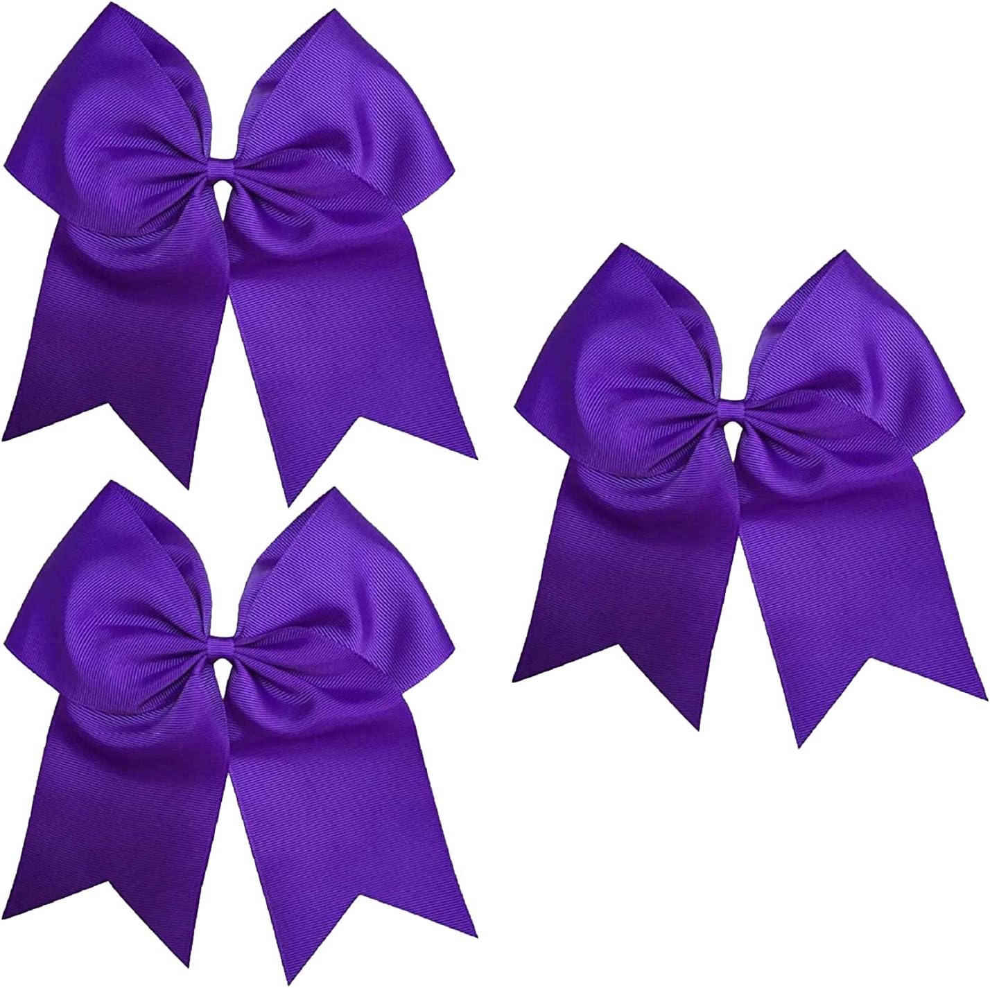 Amazon.com : Cheer Bows 3 Purple Cheerleading Softball - Gifts for ...