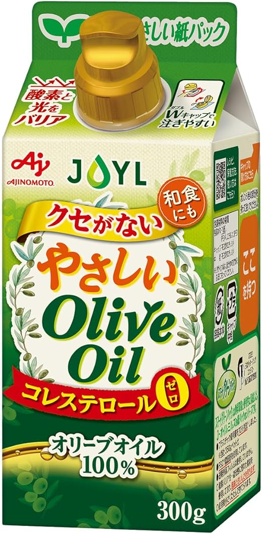 Amazon | JOYL 味の素 やさしい オリーブオイル ( オリーブオイル 100% 捨てやすい 紙容器 ) J-オイルミルズ 紙パック 300g | JOYL | 植物油 通販
