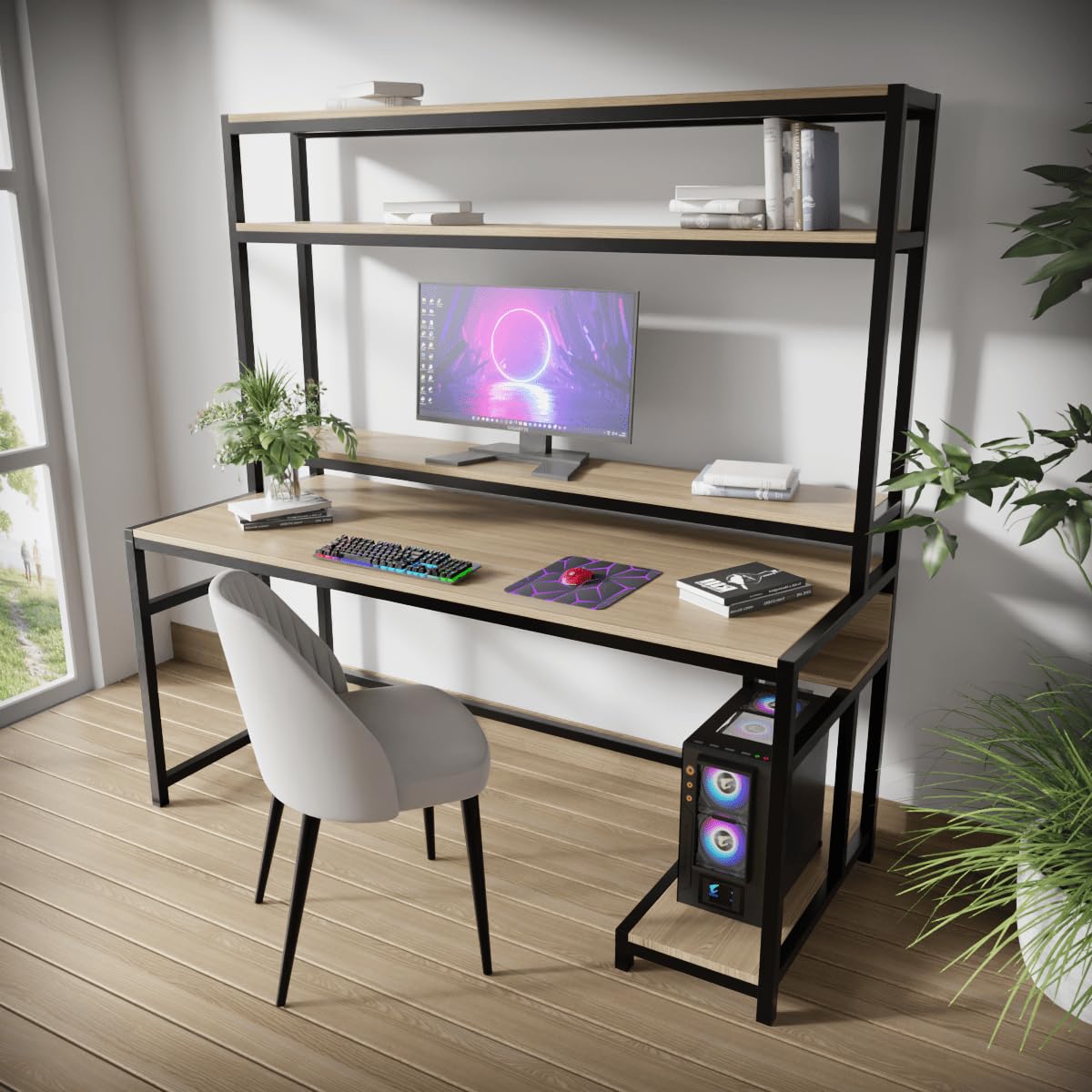 Riyan Luxiwood® Jerry Computer Table in Engineering Wood for Home ...