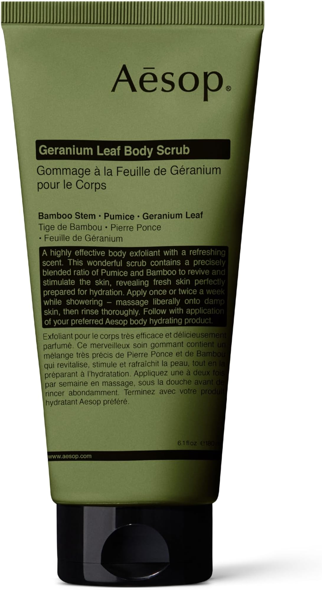Amazon.com : Aesop Geranium Leaf Body Scrub | Invigorating Exfoliant ...