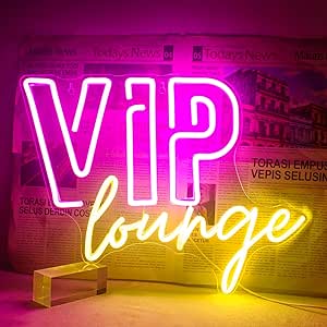 Amazon.com : Horseneon VIP Lounge Neon Signs for Wall Decor, VIP Neon ...