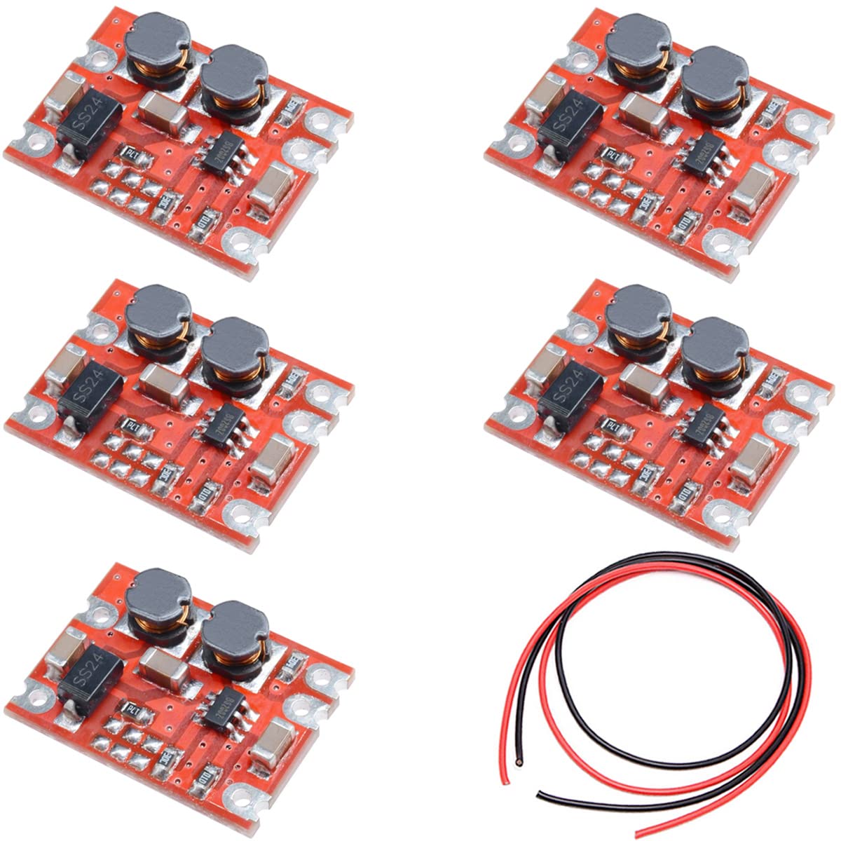 DKARDU 5 pcs 5V Buck Boost Power Module S09 Automatic Boost Buck ...