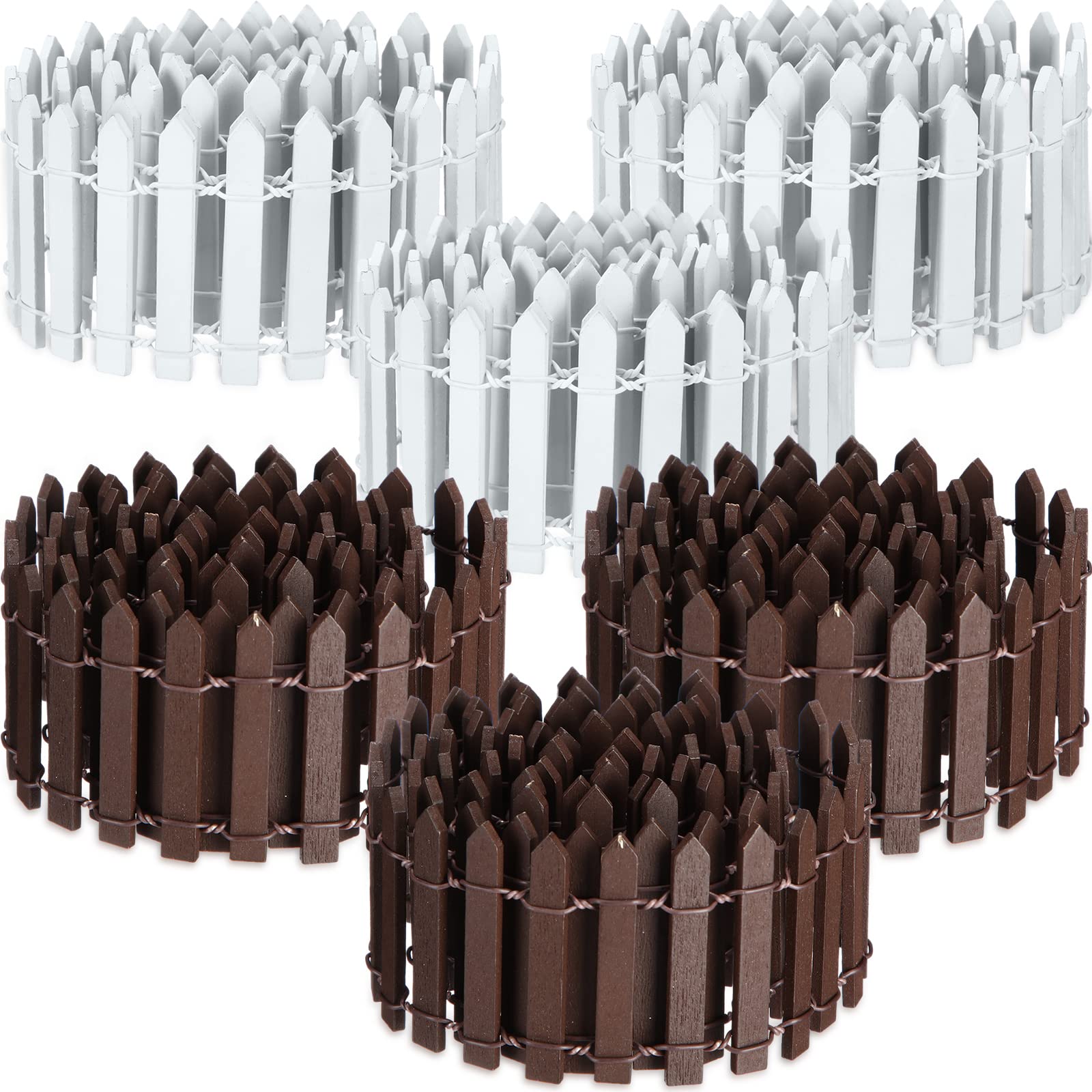 Amazon.com: Kigley 6 Pcs 40 Inch Garden Fence Miniature Garden ...