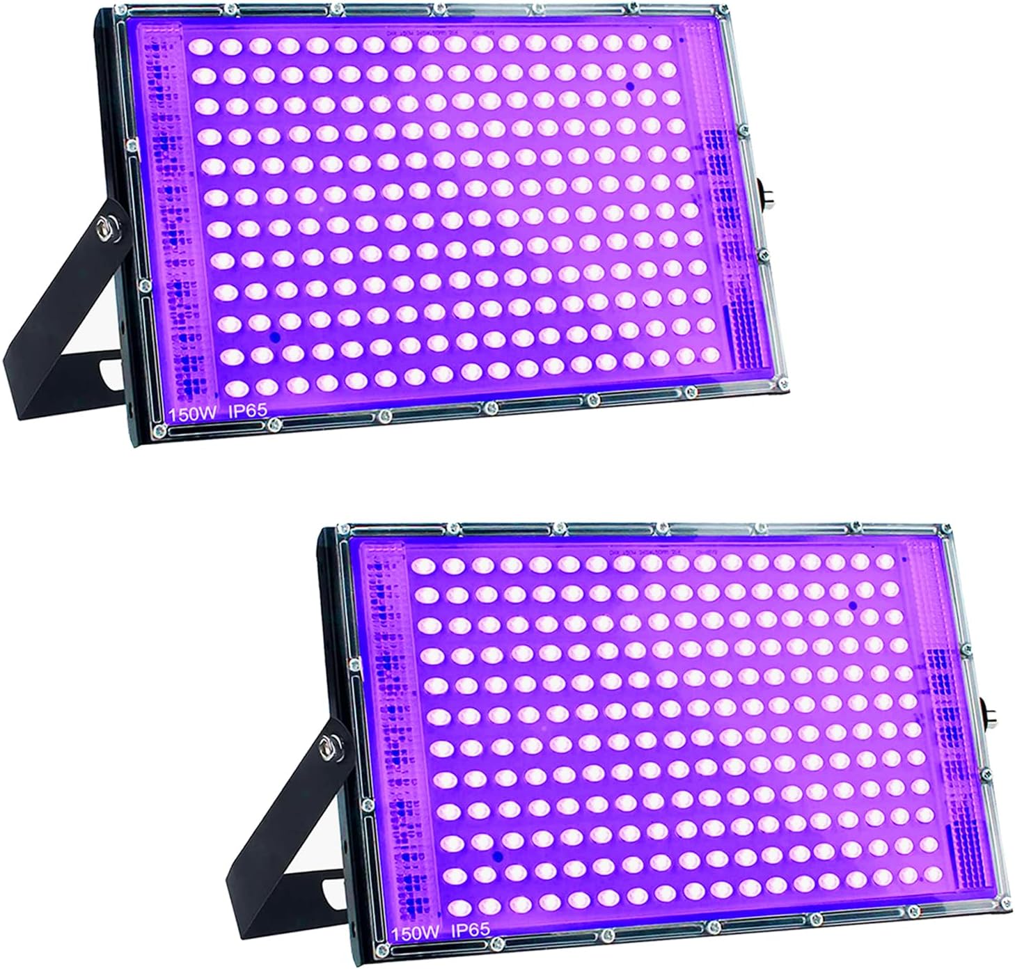 150W Black Light, 2 Pack LED Black Lights with Plug and Switch, IP65 ...