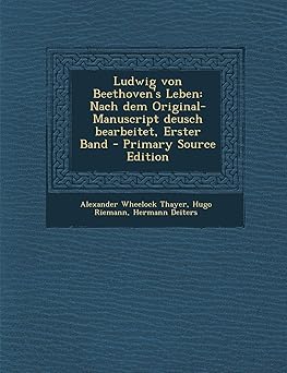 Amazon.co.jp: Ludwig Von Beethoven's Leben: Nach Dem Original ...