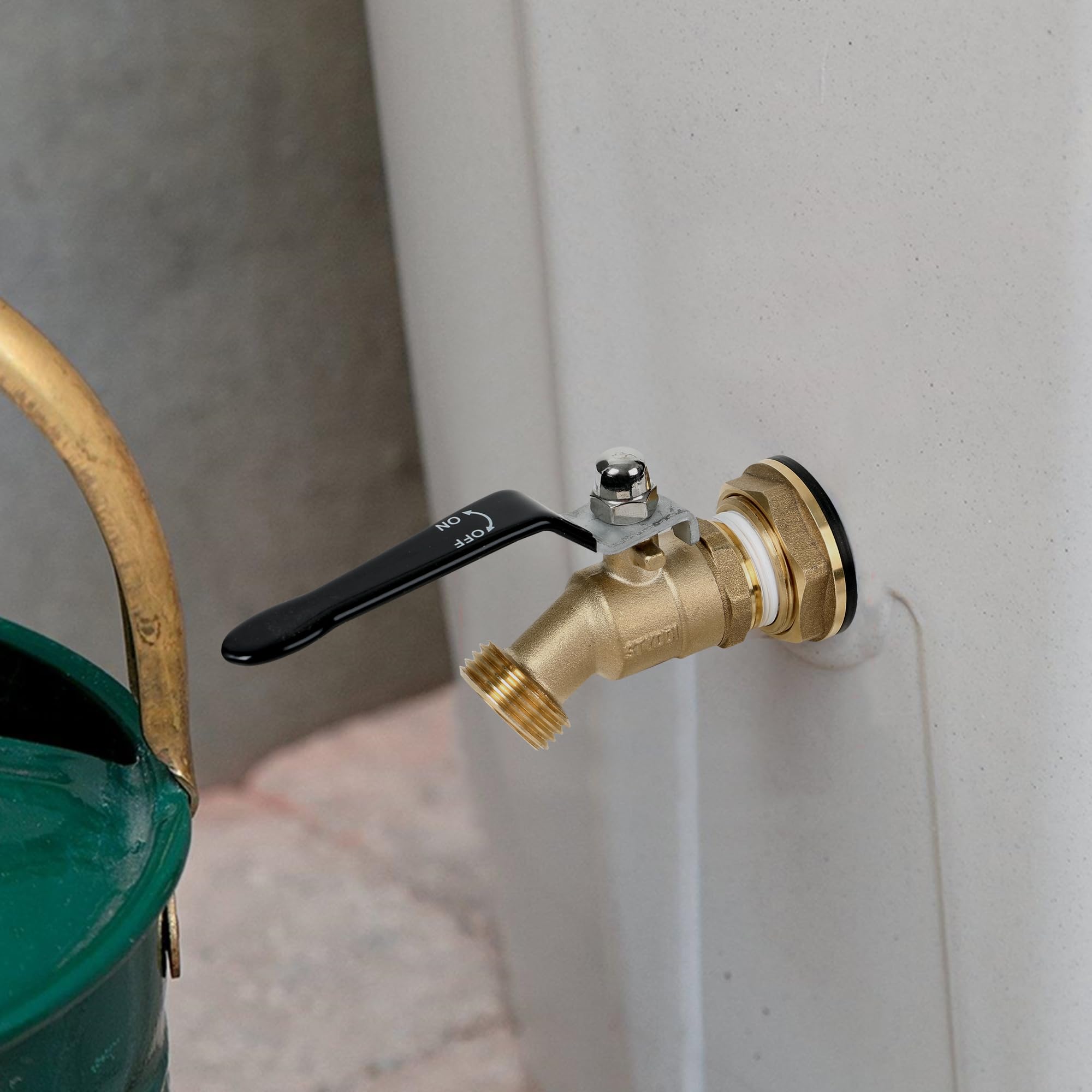 Snapklik.com : STYDDI Solid Brass Rain Barrel Spigot, Strong Flow Water ...