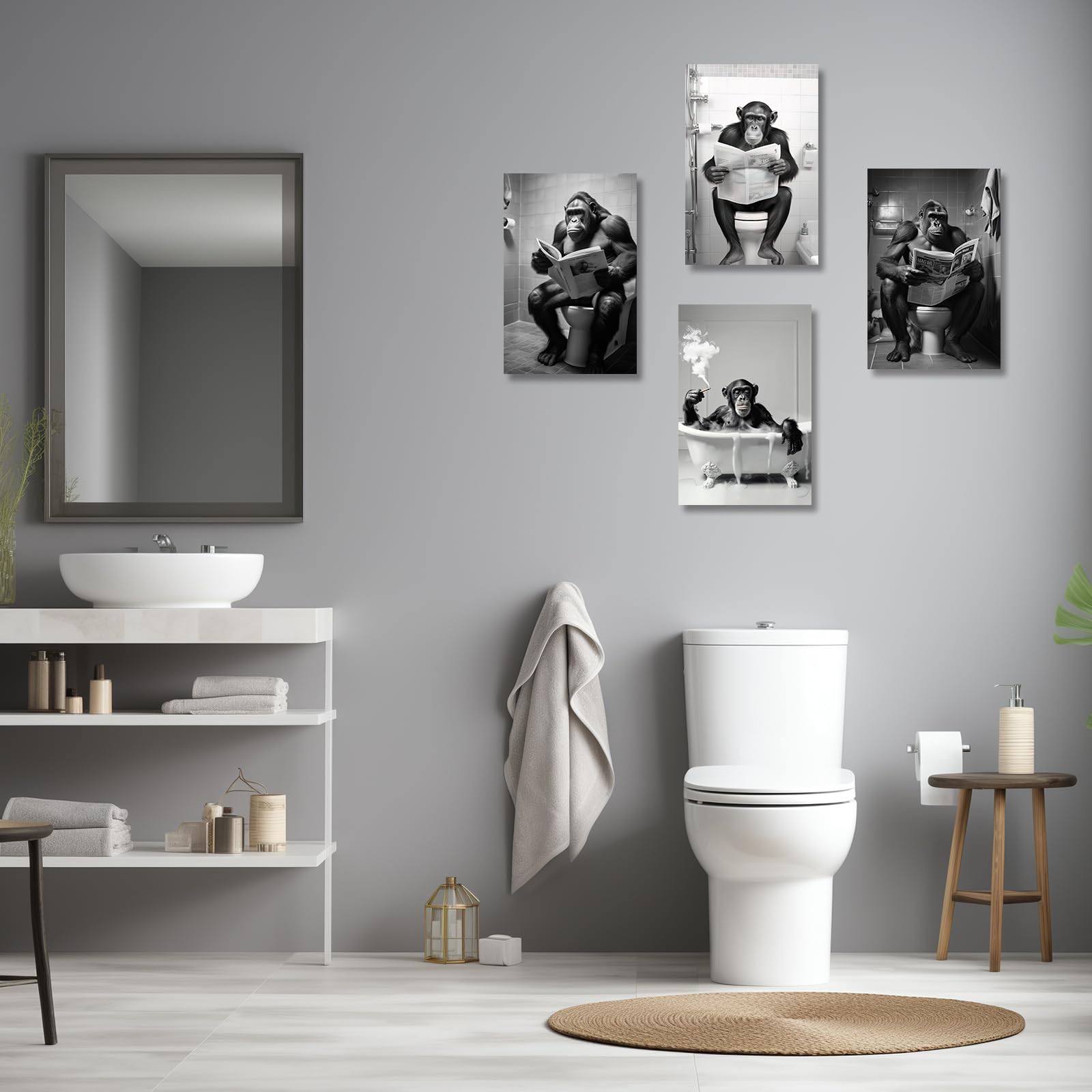 Monkey Themed Bathroom