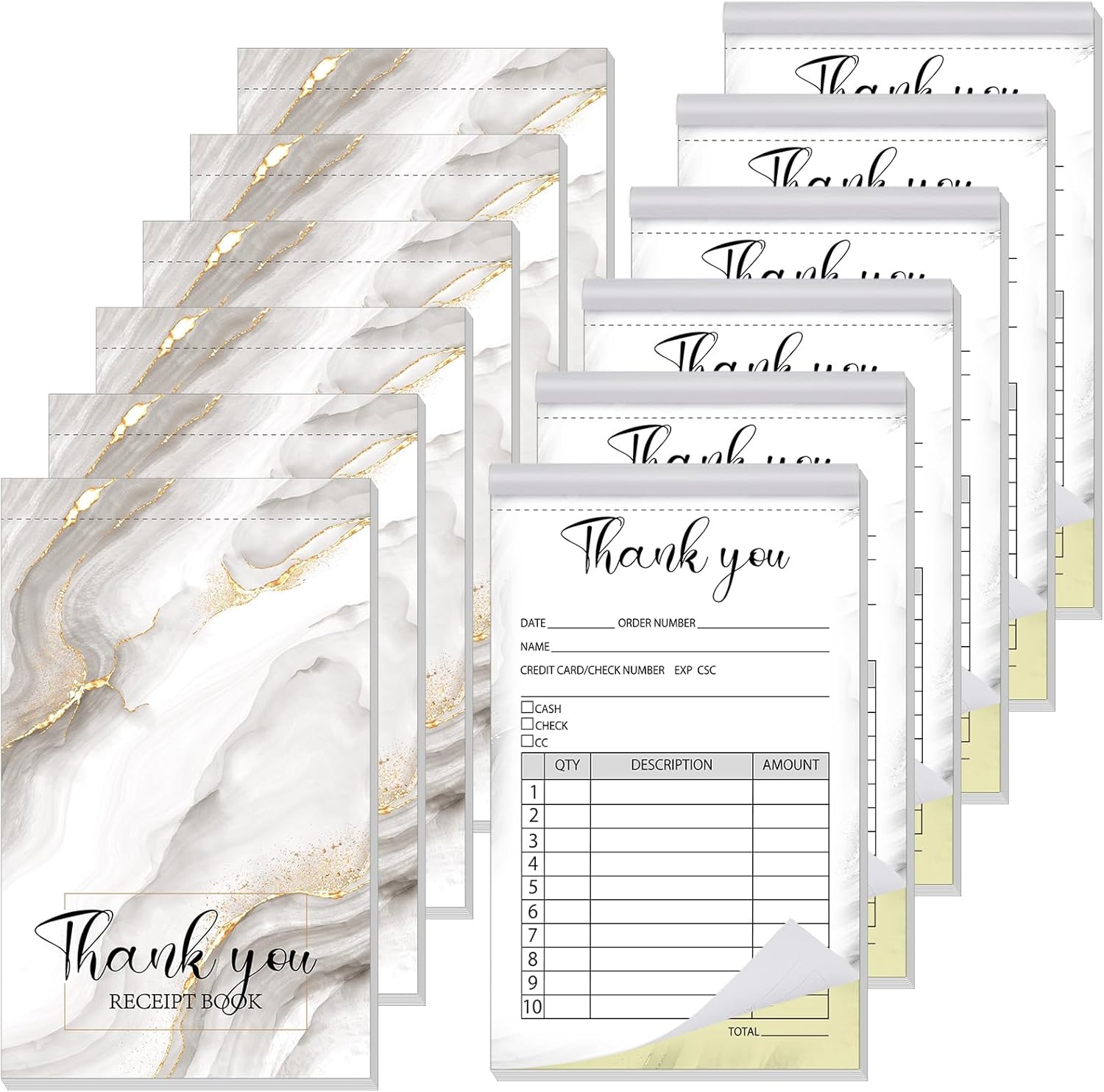 Amazon.com : Colarr 10 Pack Thank You Receipt Book for Small Businesses ...