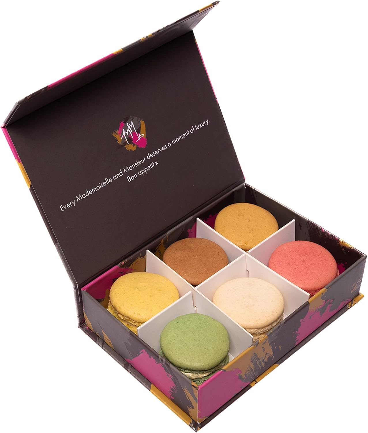 Classic 6 Macaron Gift Box by Mademoiselle Macaron : Amazon.co.uk: Grocery