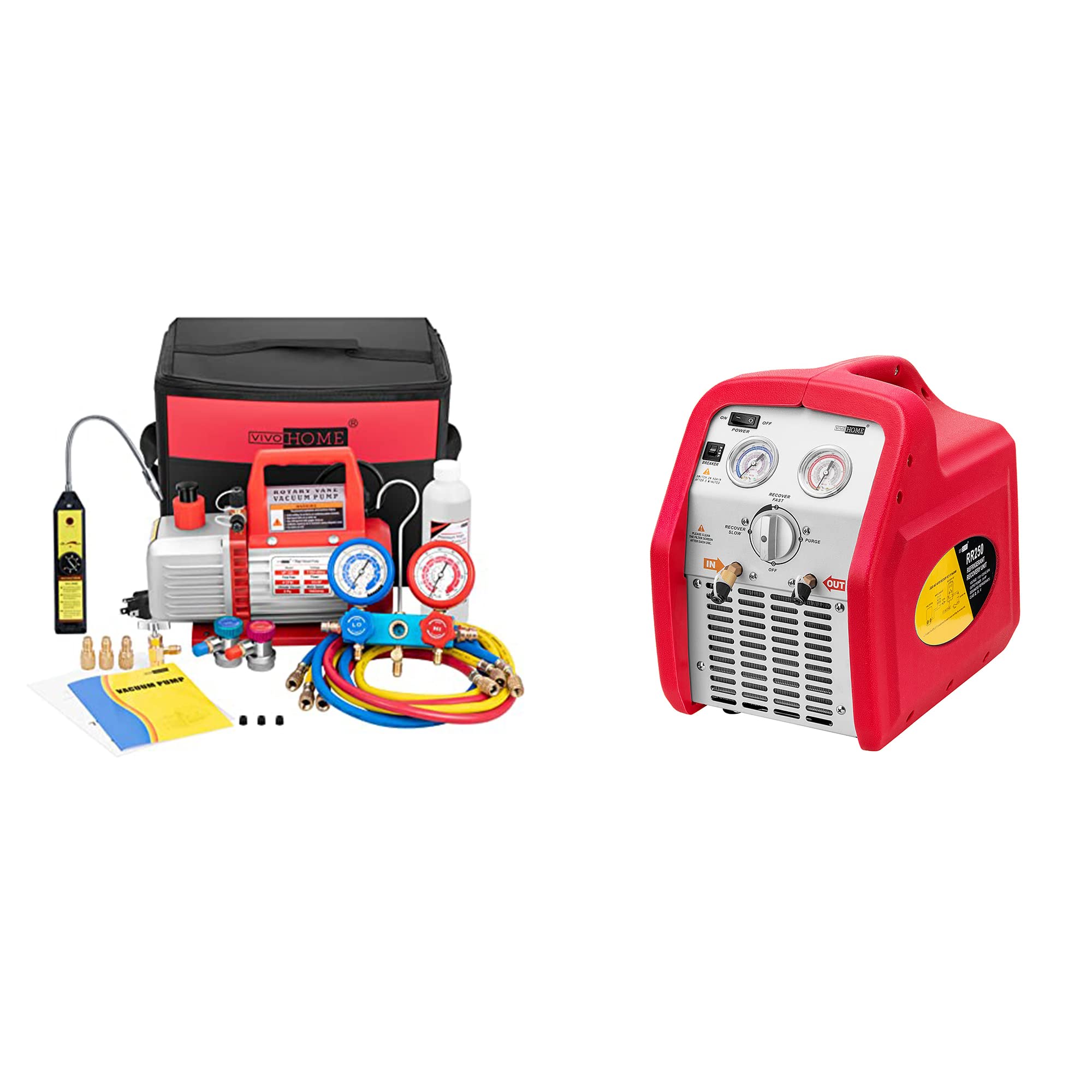 Amazon.com: VIVOHOME 110V 1/3 HP 4CFM Single Stage Rotary Vane Air ...