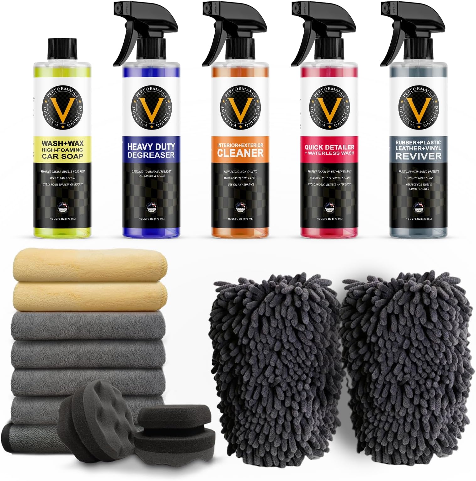 Amazon.com: VPD Starting Line Kit - Complete Auto Care Set with Heavy ...