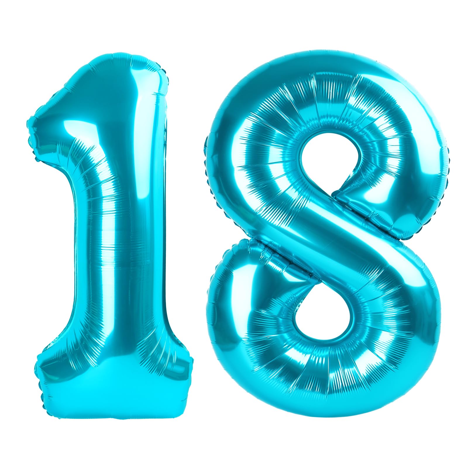 Snapklik.com : Blue Number 18 Balloon 40 Inch, 18 Number Balloons, 18th ...
