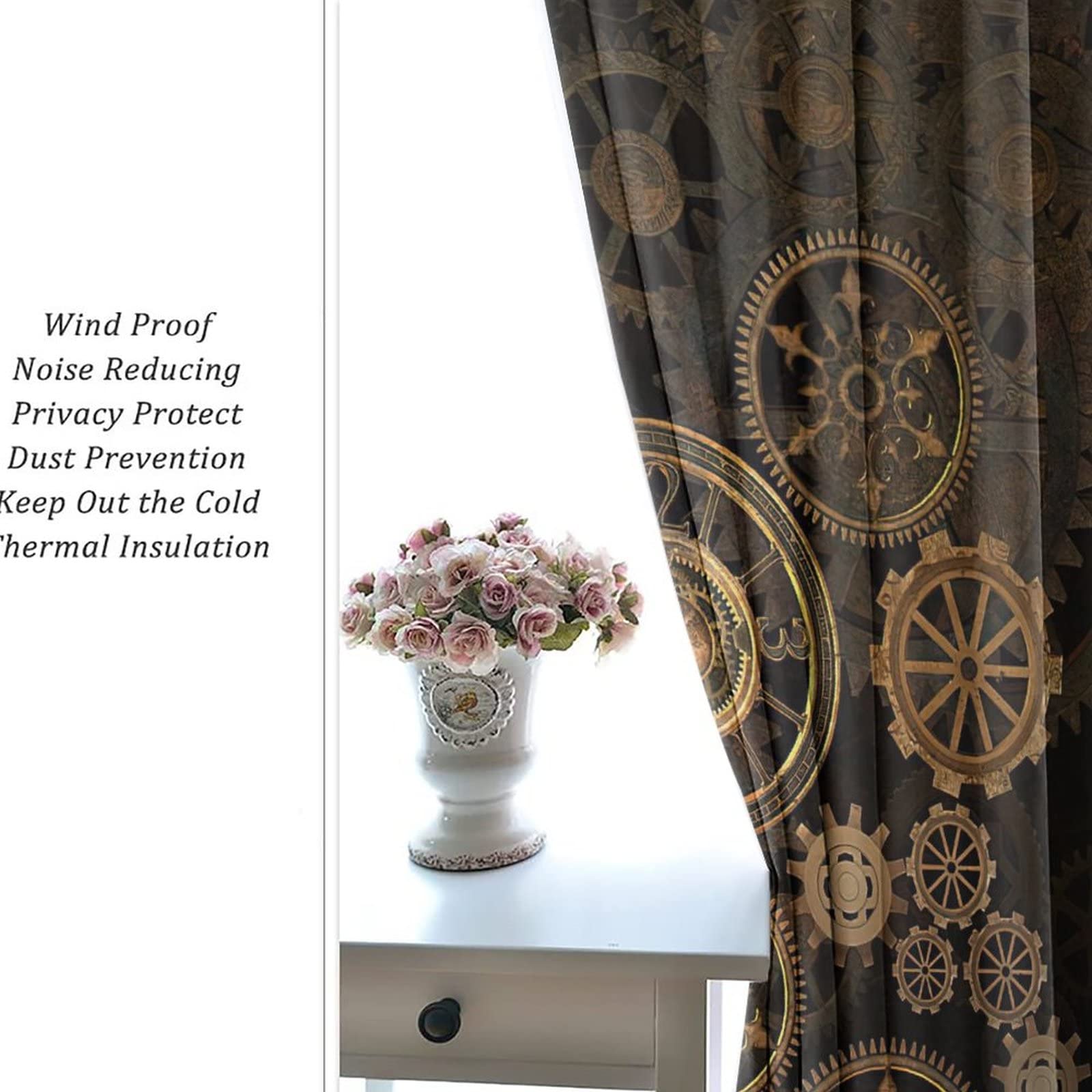 Steampunk Living Room Curtains