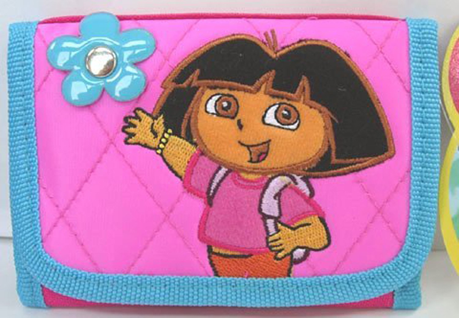 Amazon.com: Dora the Explorer & Boots Trifold wallet w/ flower ...